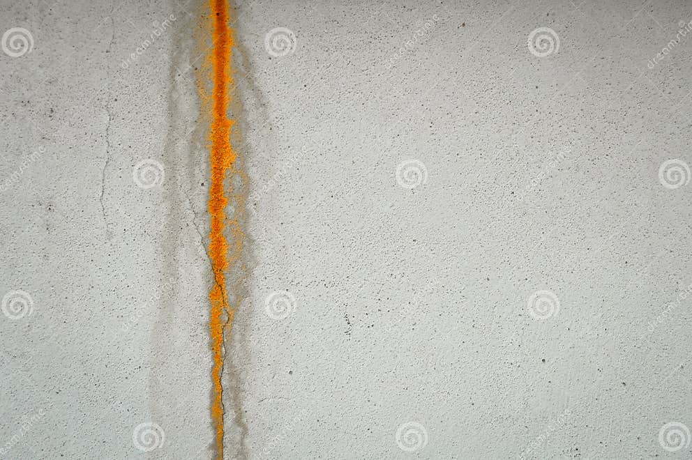 Rust Stain on Plaster on Beige and White Concrete Wall Stock Photo ...