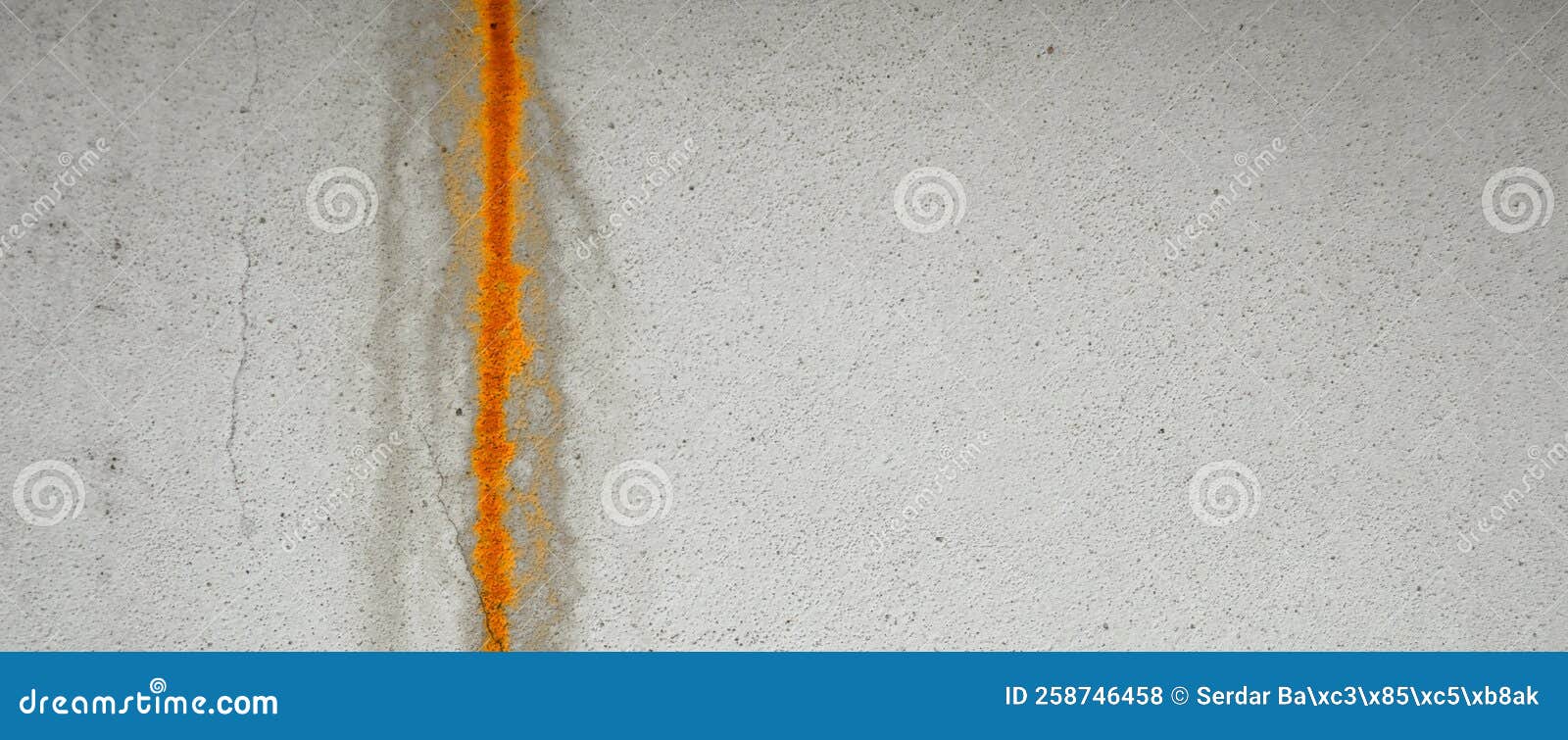 Rust Stain on Plaster on Beige and White Concrete Wall Stock Photo ...