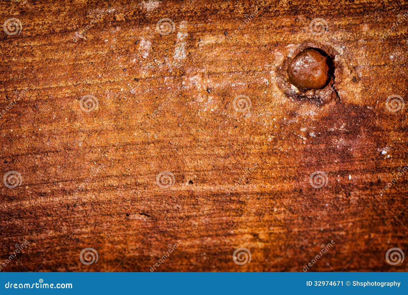 Rust Stained Concrete with Hole Stock Image - Image of streak, brick ...