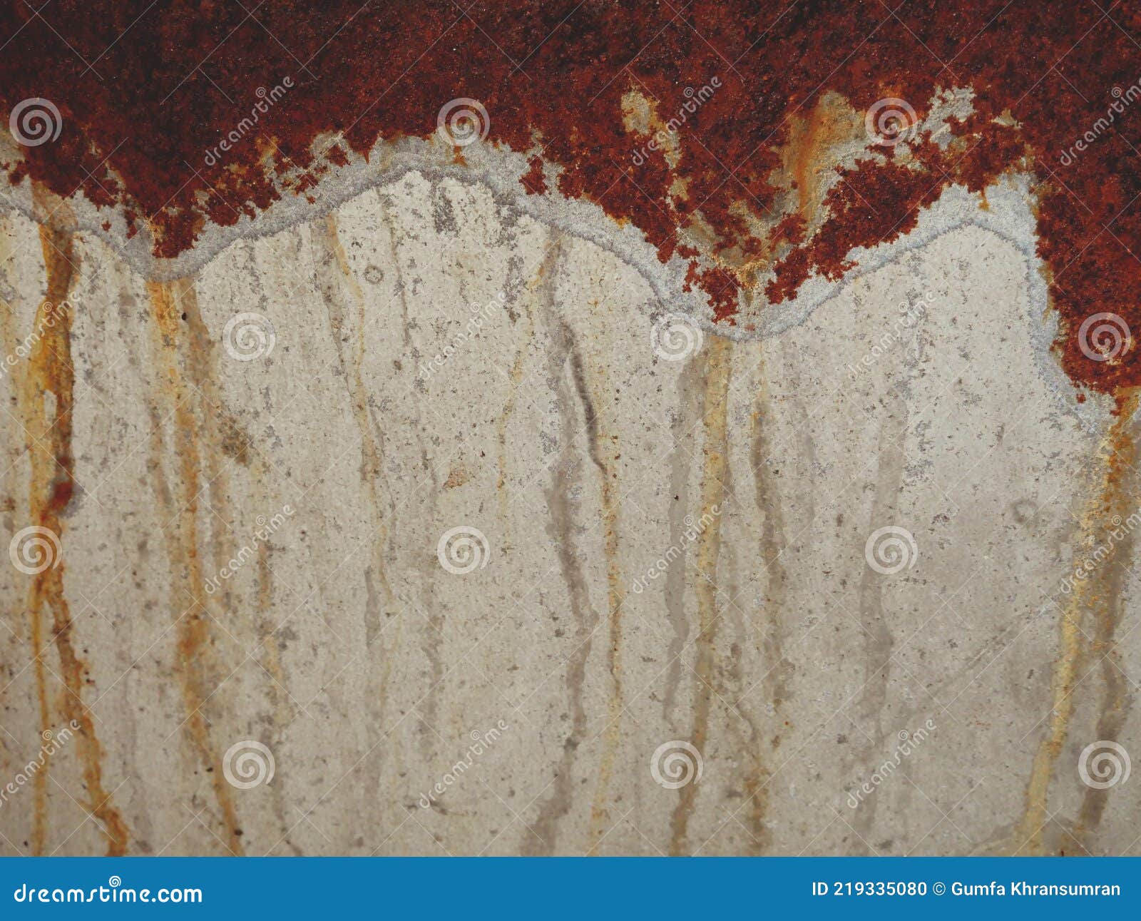 Rust Stains Formed on the Aluminum Sheet Stock Photo - Image of ...