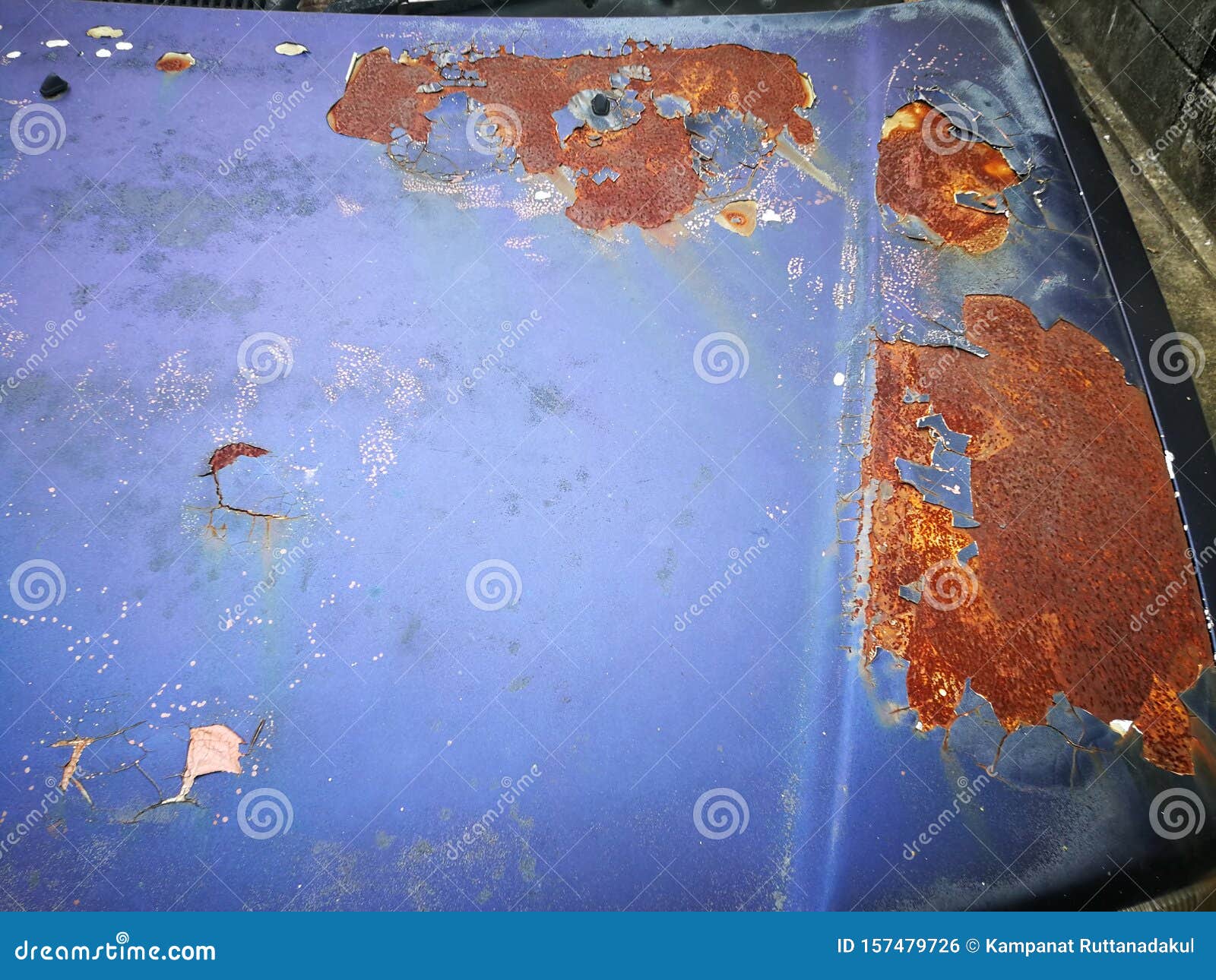 Rust Stains on the Front of the Car Stock Photo - Image of stains ...