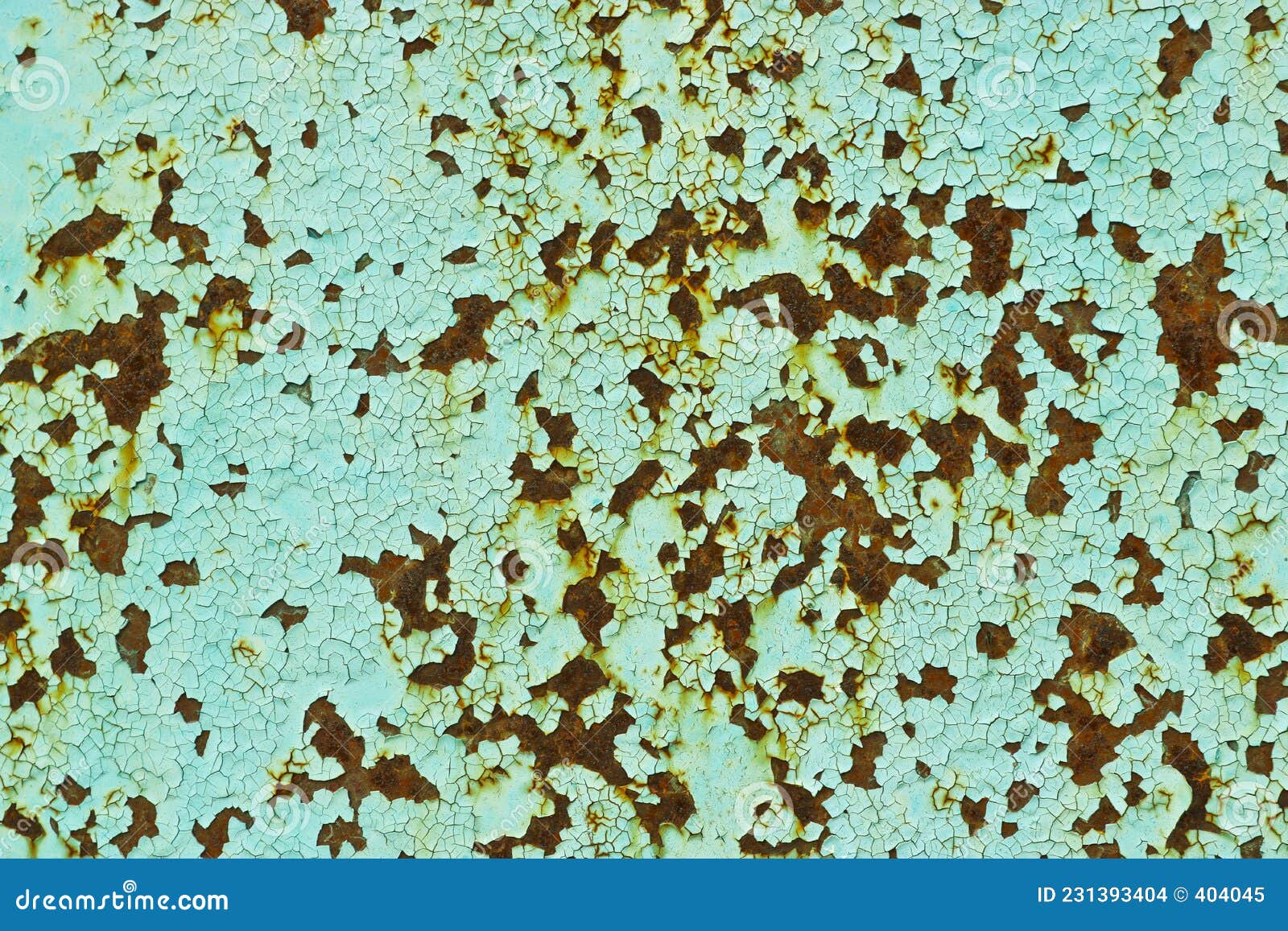 Rust Stains on the Old Painted Metal Surface Stock Photo - Image of ...