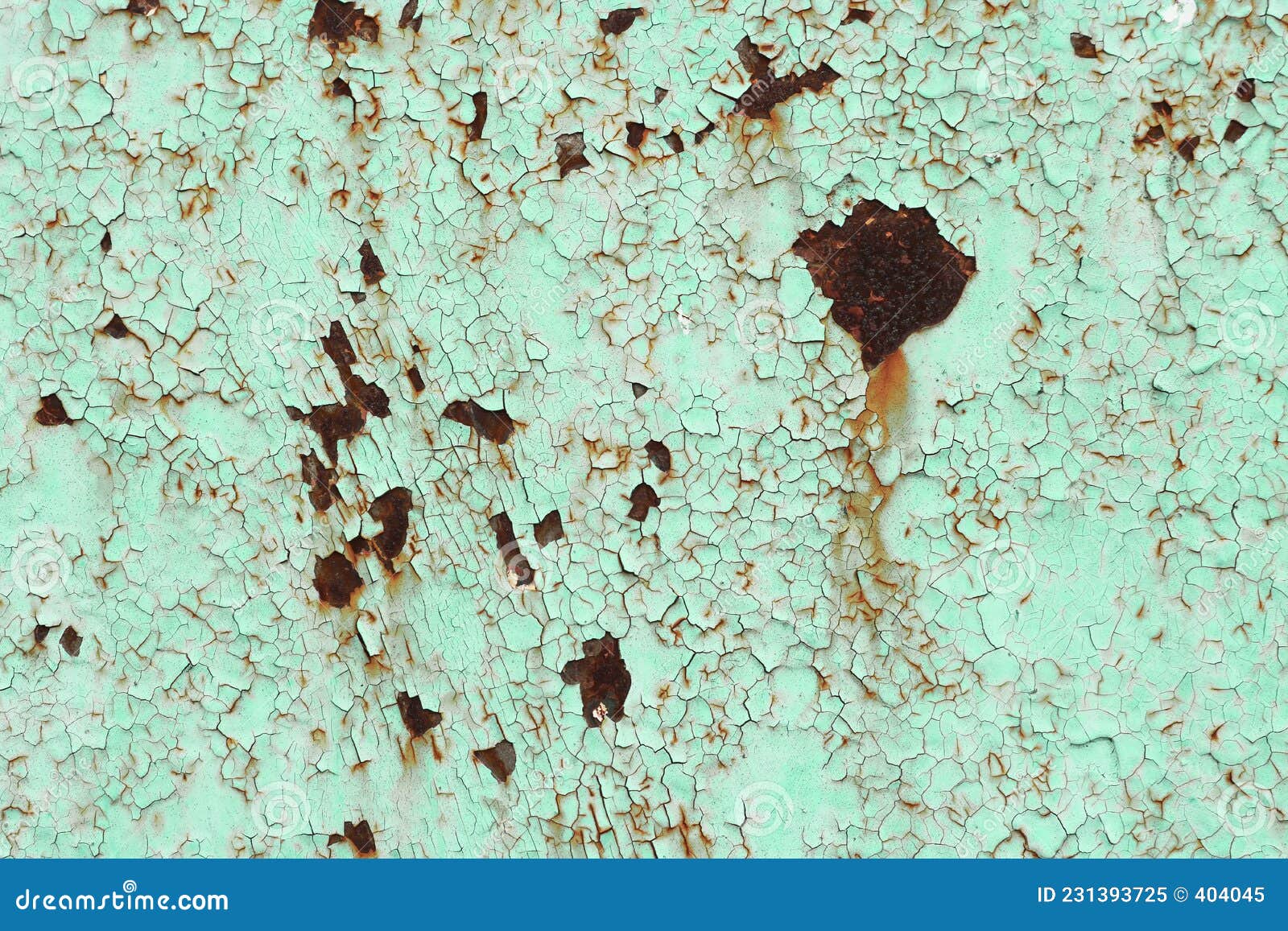 Rust Stains on the Old Painted Metal Surface Stock Image - Image of ...