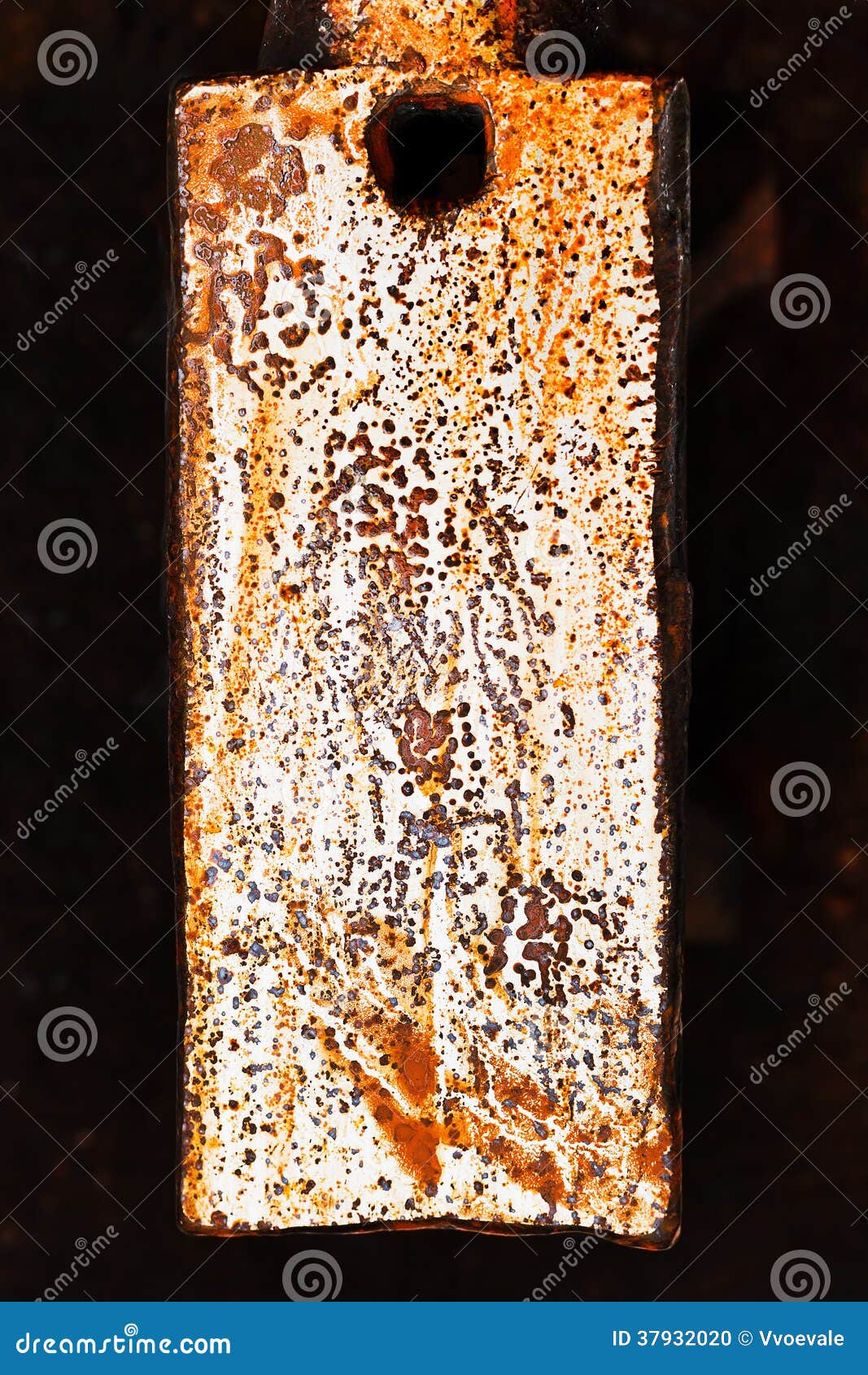 Rust Stains on the Polished Metal Surface Stock Photo - Image of ...