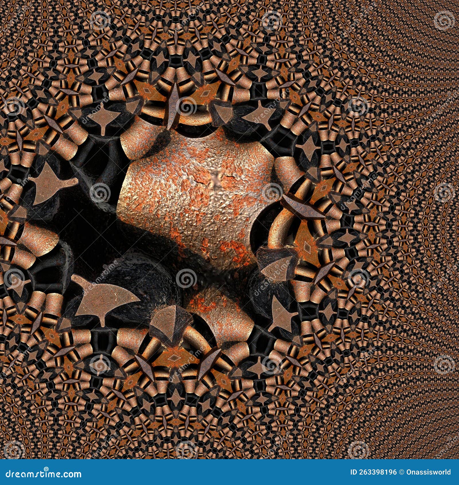 Rust Stars Abstract Shapes Blurs Backgrounds Stock Illustration ...