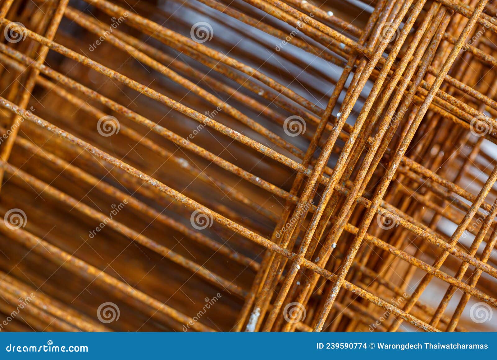 Rust of Steel Bars Construction Materials Stock Photo - Image of heavy ...