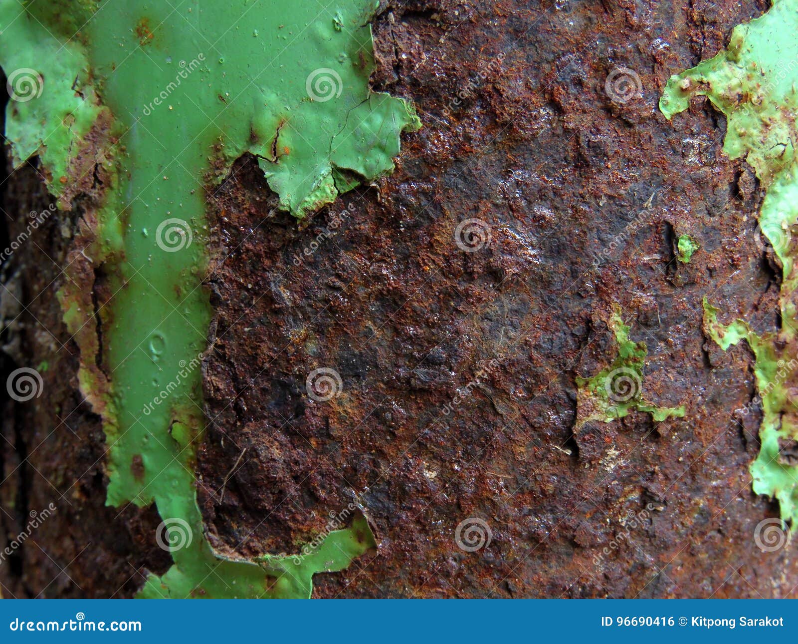 Rust on steel columns stock photo. Image of muddy, flake - 96690416