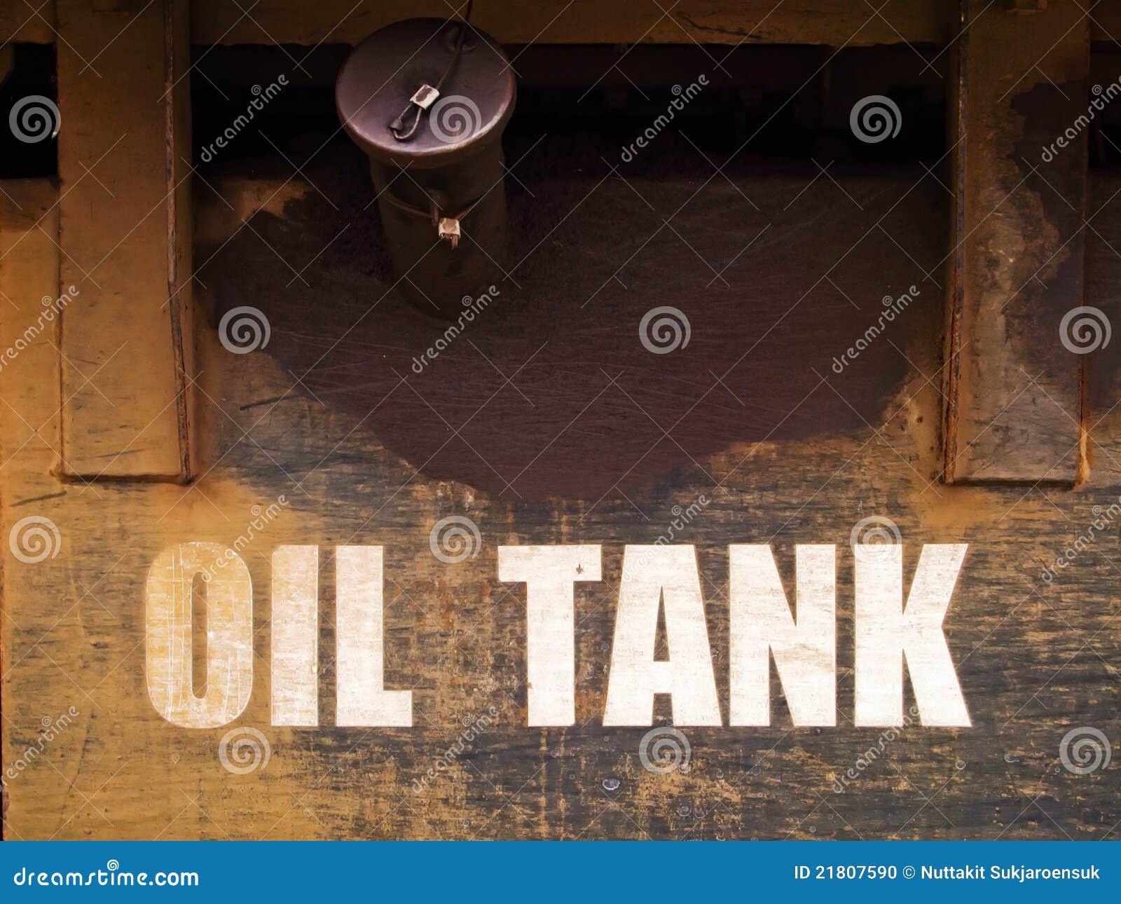 Rust steel Oil tank stock photo. Image of petrol, iron - 21807590