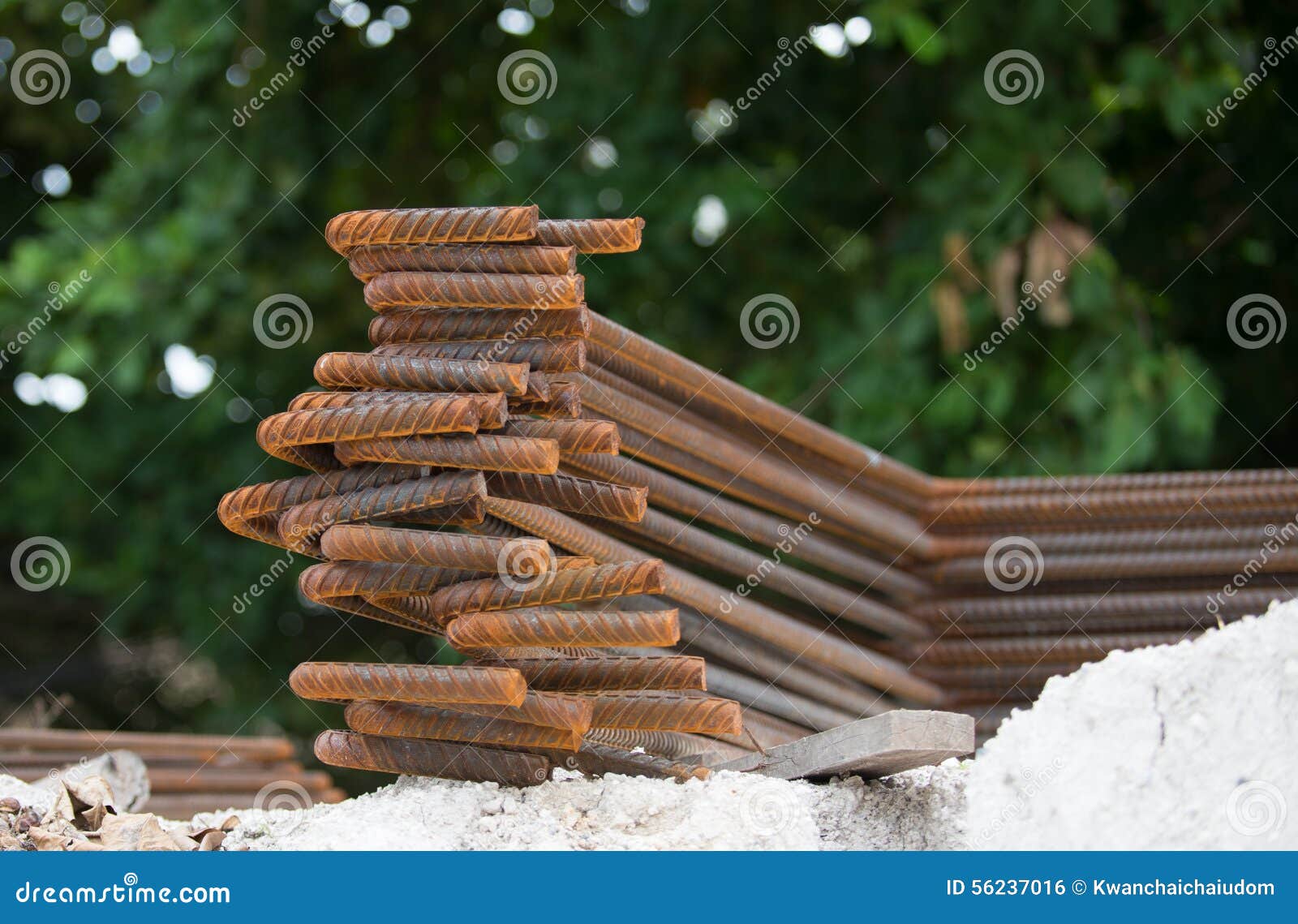 Rust on Steel rebars stock photo. Image of reinforced - 56237016