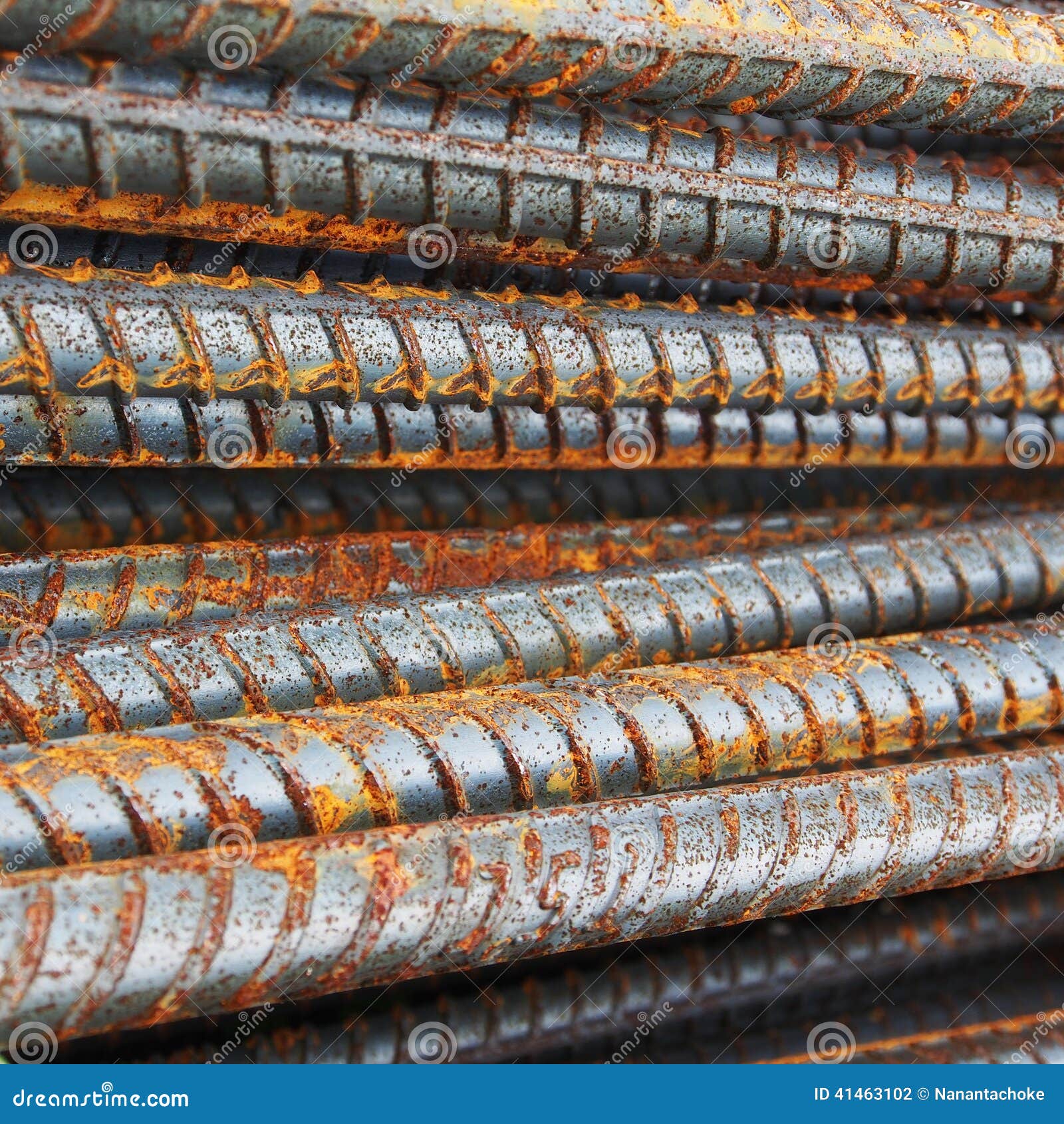 Rust steel rods stock photo. Image of construct, industry - 41463102