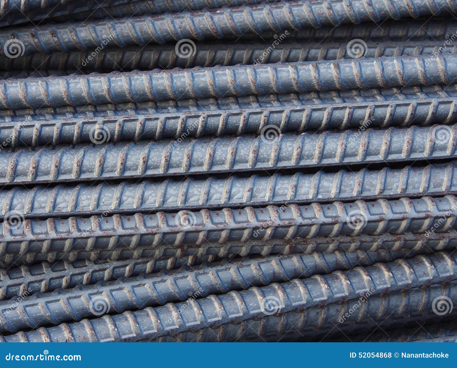 Rust steel rods or bars stock photo. Image of metal, construction ...