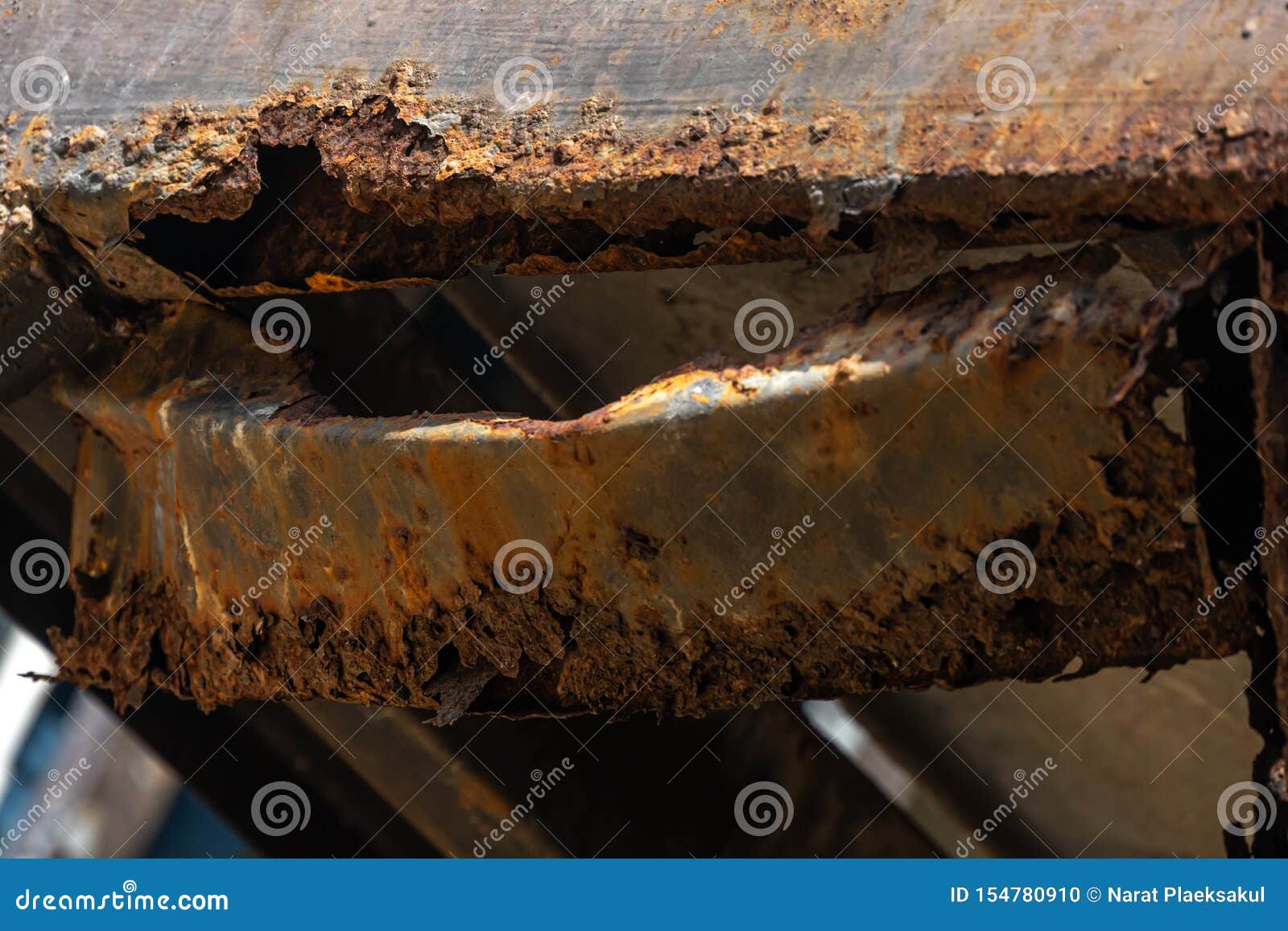 Rust on Steel Structural Columns Stock Photo - Image of decay, antique ...