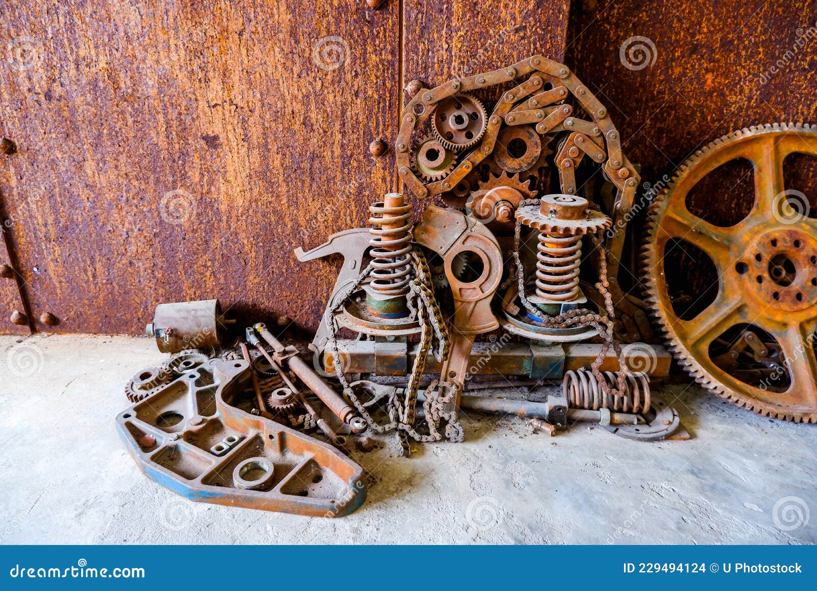 Rust steel equipment stock photo. Image of oxidation - 229494124