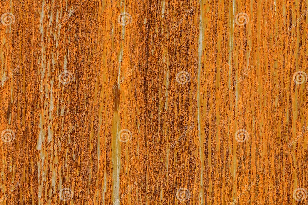 Rust Streaks on the Metal Surface Stock Image - Image of rough, texture ...