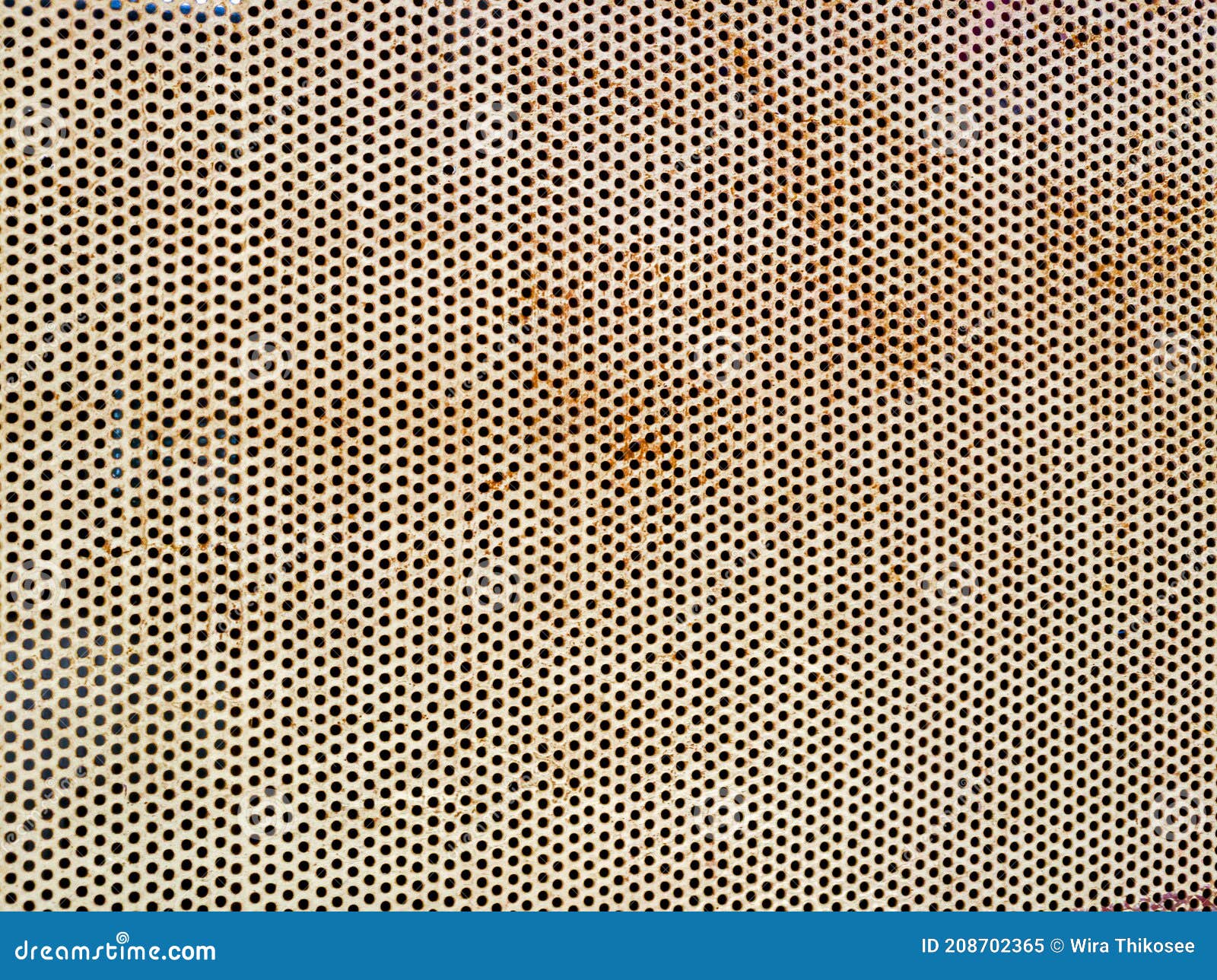 Rust Surface on Circle Pattern Metal Plate Stock Image - Image of ...