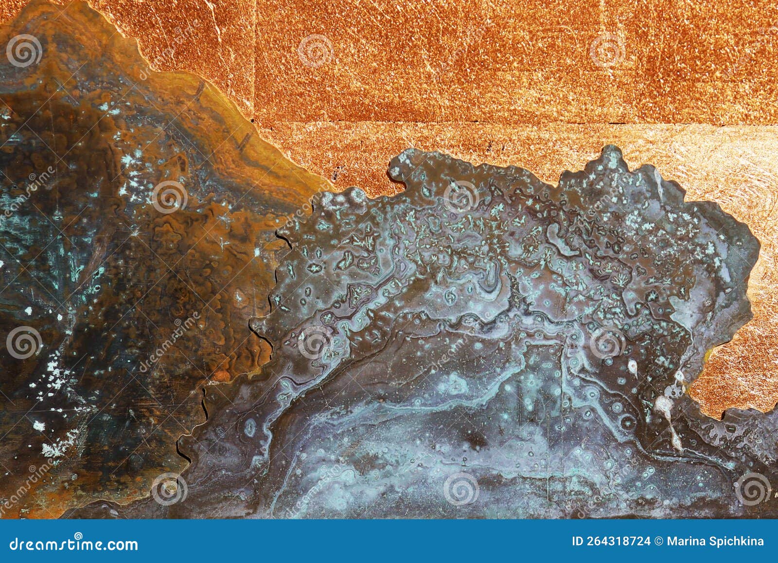 Rust Surface. Close-up of Rust on the Texture of an Old Sheet of Metal ...