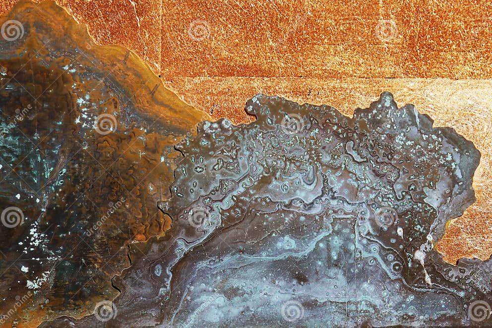 Rust Surface. Close-up of Rust on the Texture of an Old Sheet of Metal ...