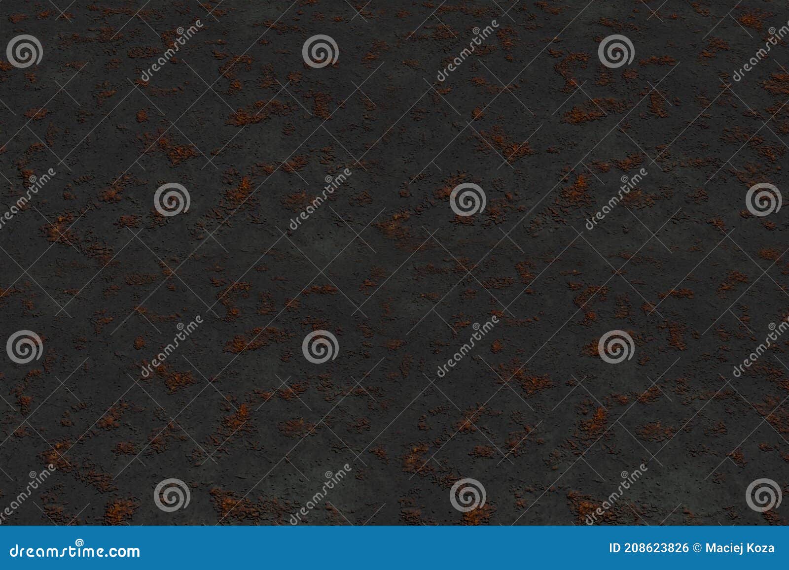 Rust Texture - Close-up of a Piece of Rusty Metal Sheet - 3D ...