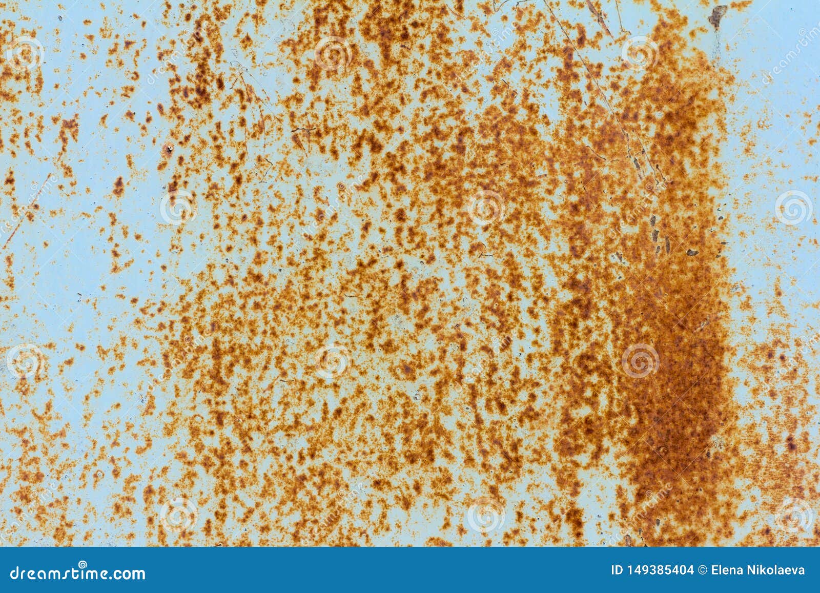 Rust Texture,metal Blue Wall with Rust Stock Photo - Image of ...