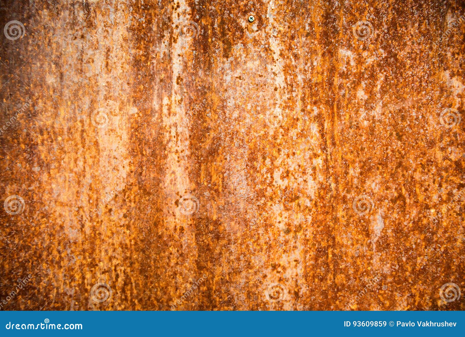 Rusted Surface That Attaches To Old Zinc Is The Exterior Wall Of The ...