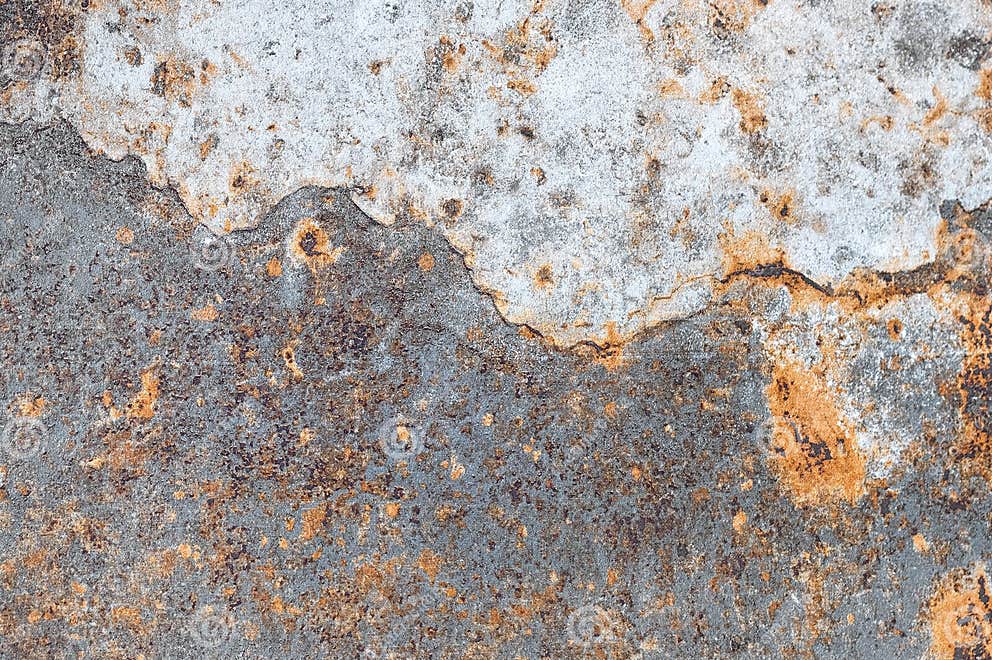 Rust Texture with Spots and Bumps on a Metal Sheet Stock Image - Image ...