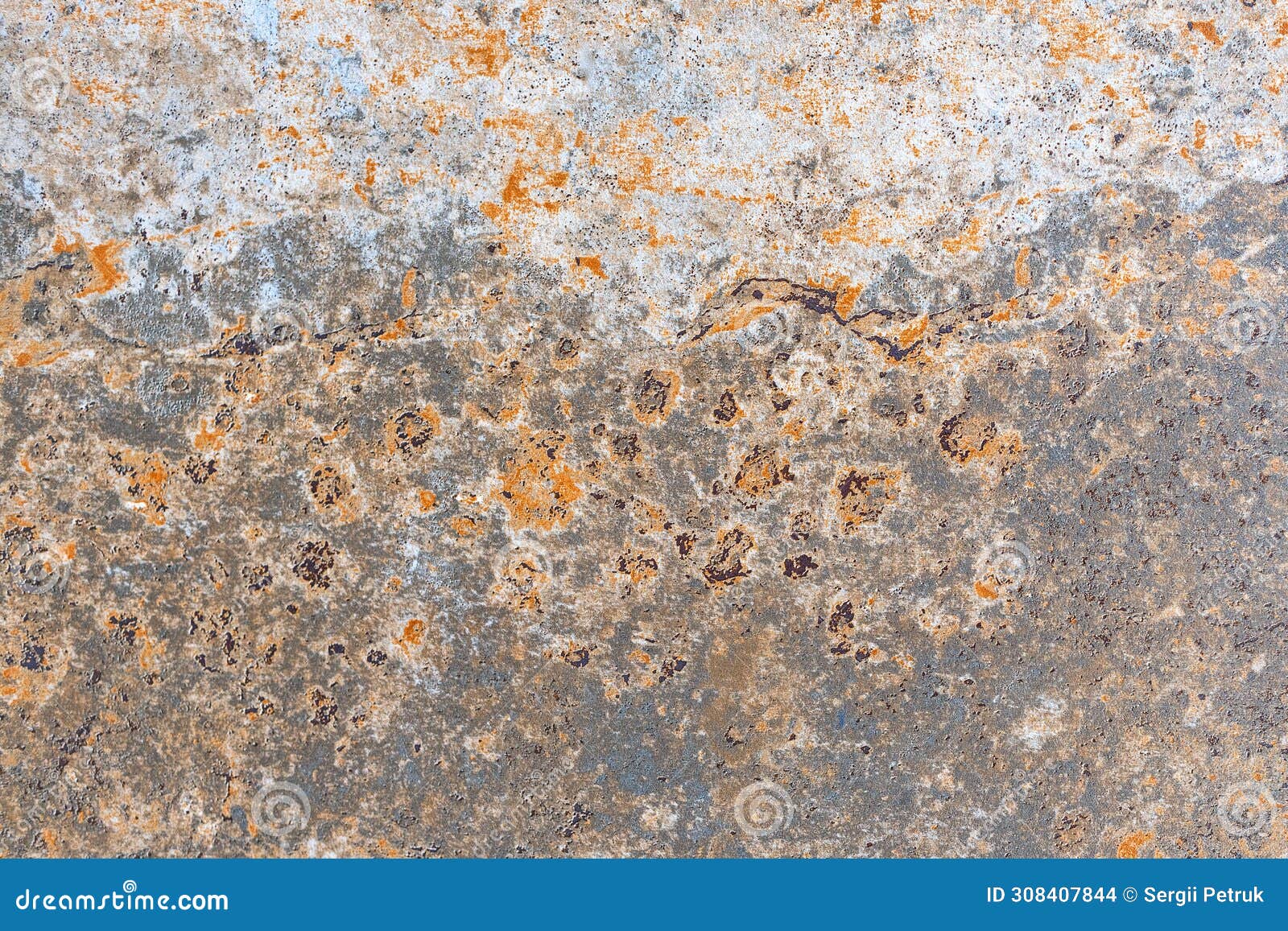 Texture of Rust Stains on the Surface of a Metal Sheet Stock Photo ...