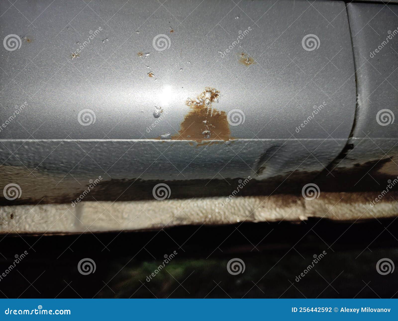 Rust on the Threshold of the Car Stock Photo - Image of chemical, paint ...