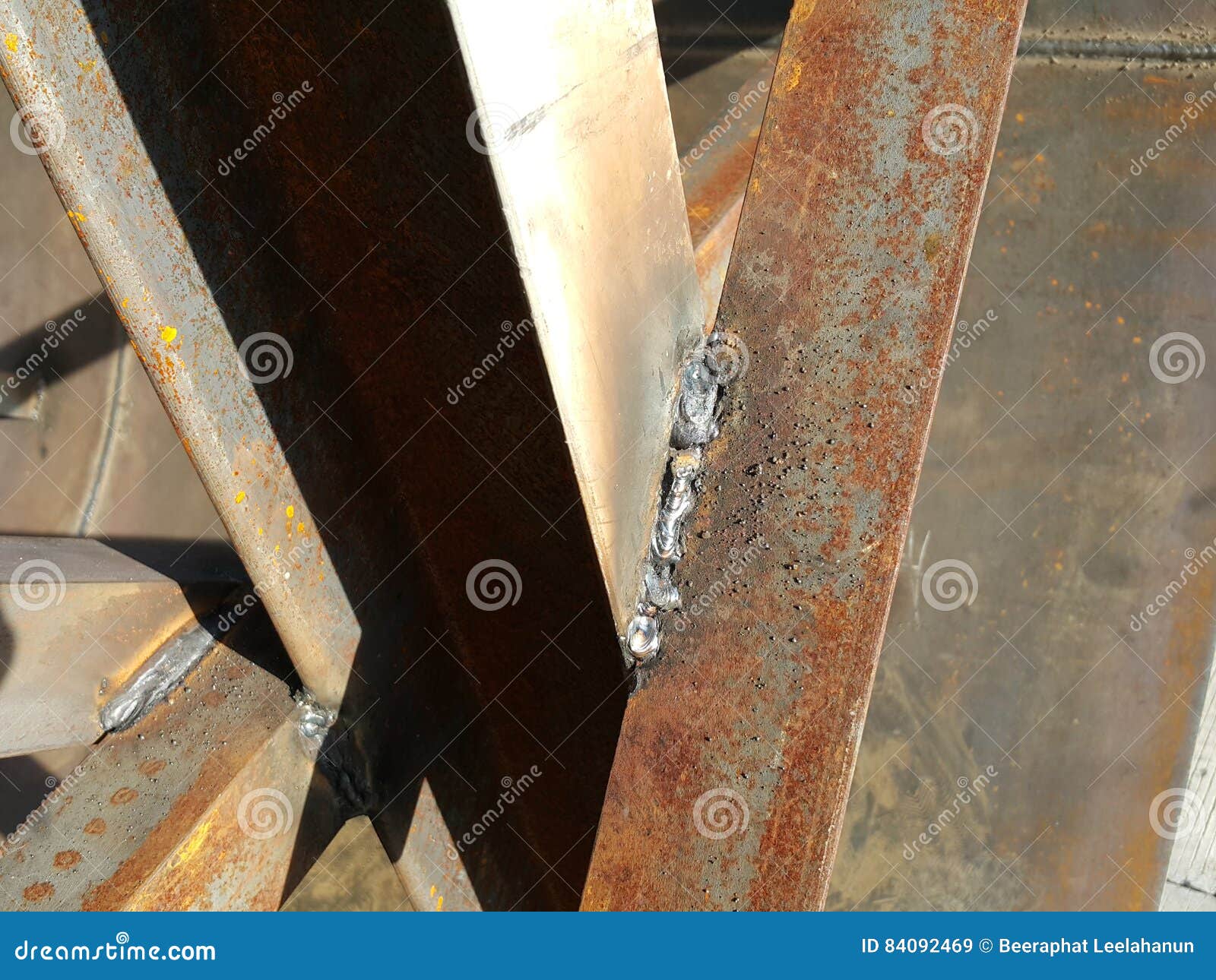 Rust stock image. Image of brown, rust, metal, welds - 84092469