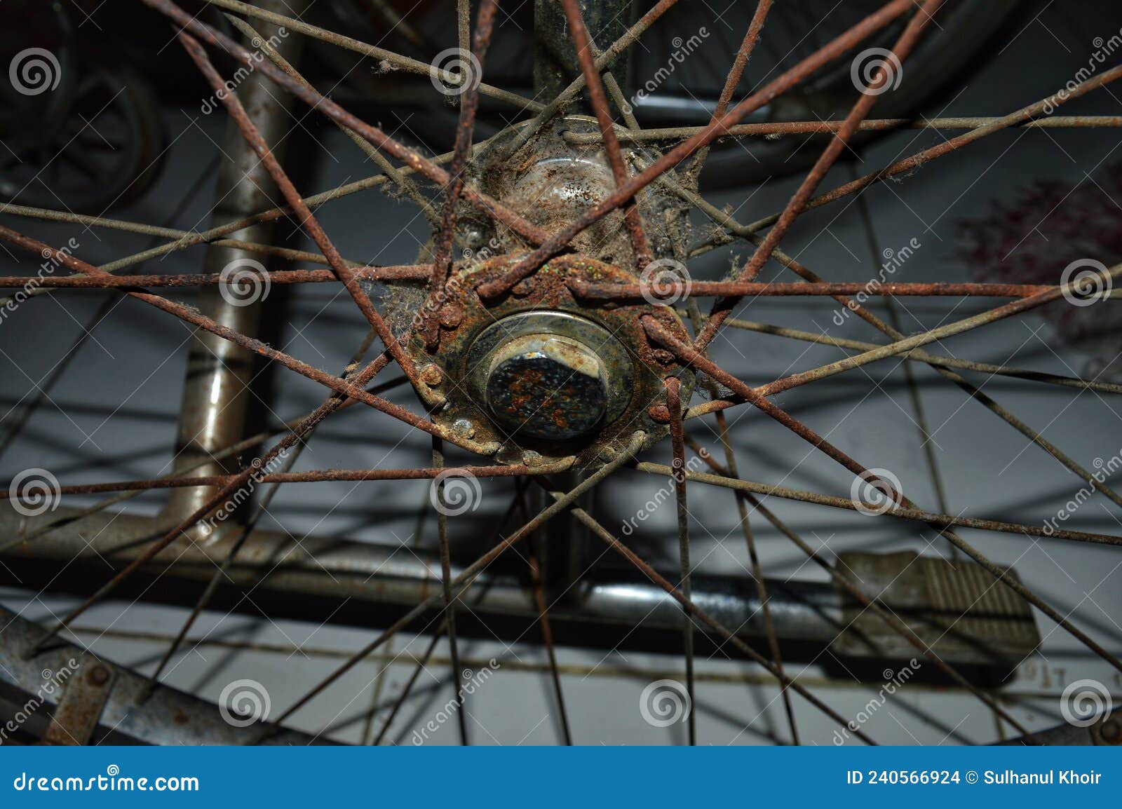 Rust from Wheelchair Tire Rim Stock Photo - Image of wheelchair, spoke ...