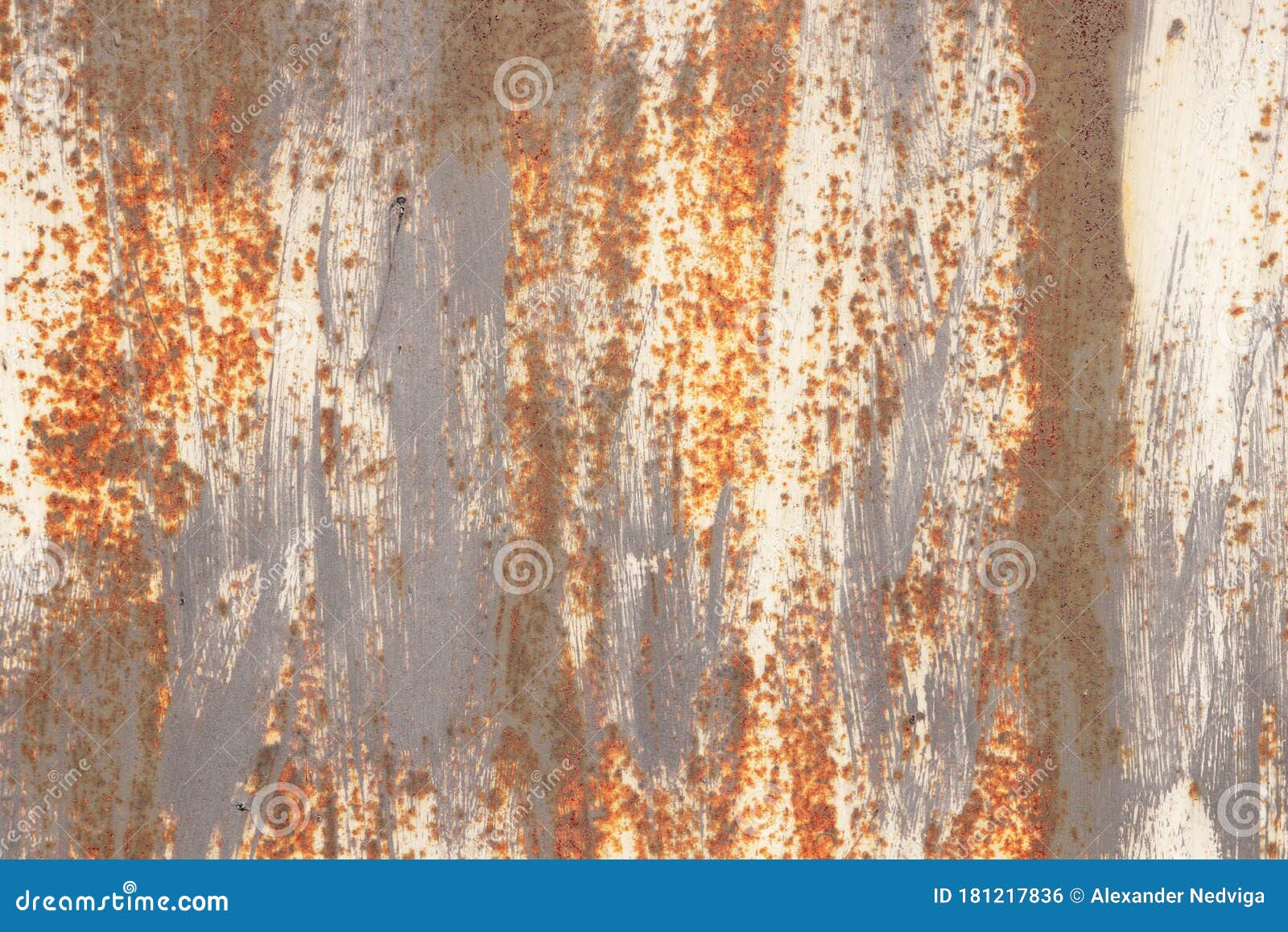 Rust White Gray Painted Wall Texture Stock Photo - Image of corrosion ...