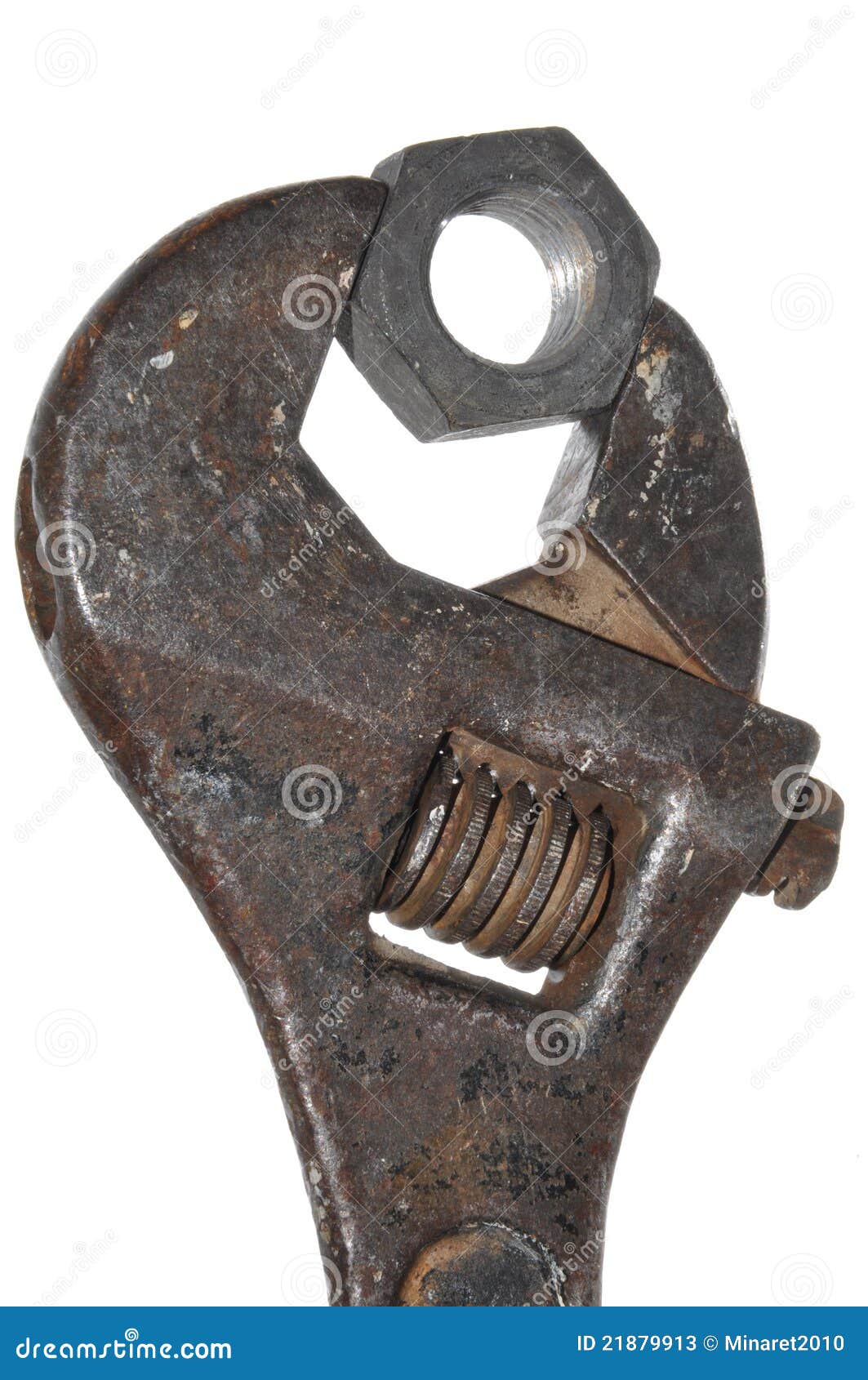 Rust, wrench and nut stock image. Image of regulated - 21879913