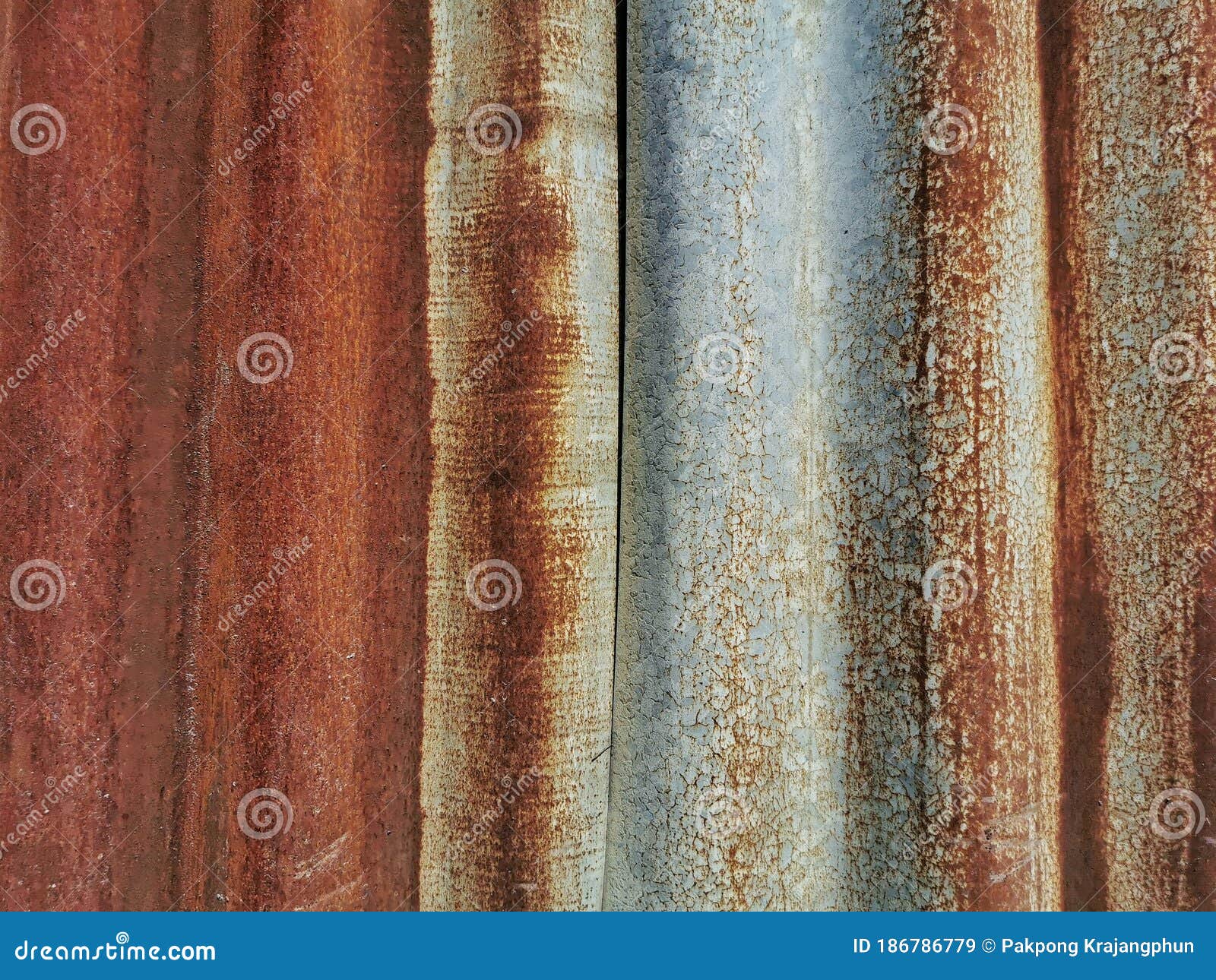 The rust on zinc. stock image. Image of scratch, wall - 186786779