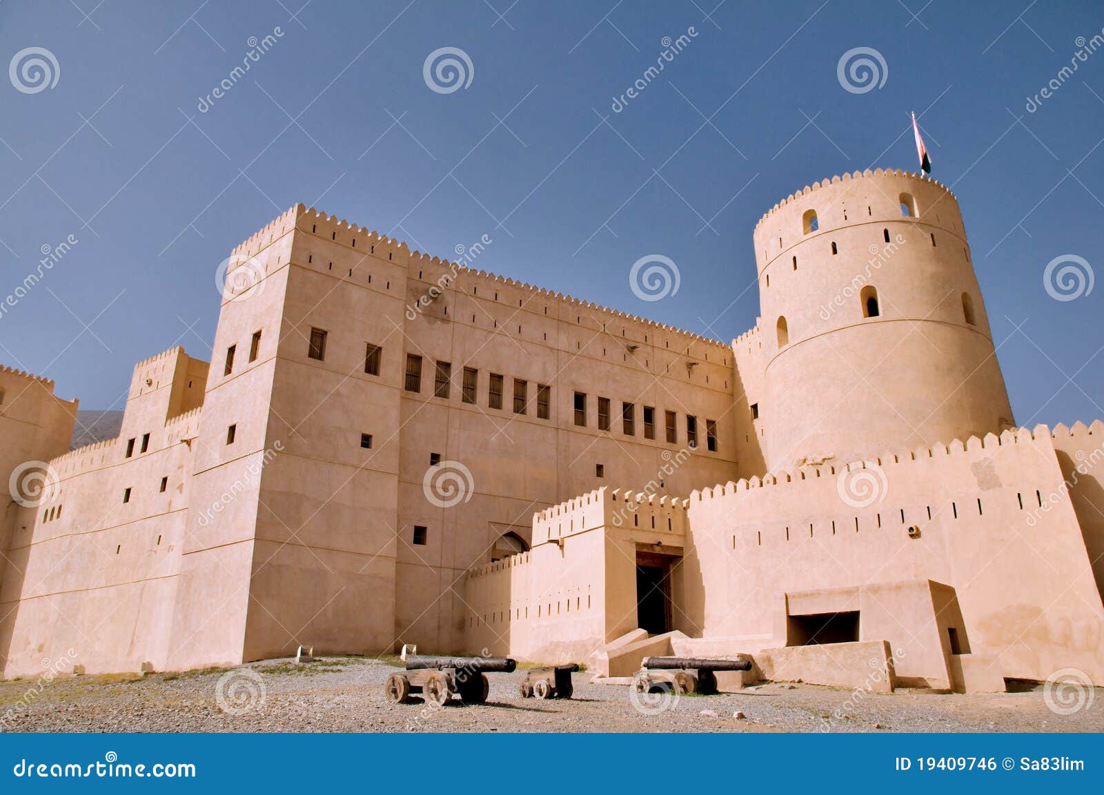 Rustaq fort stock photo. Image of weapon, omani, castle - 19409746