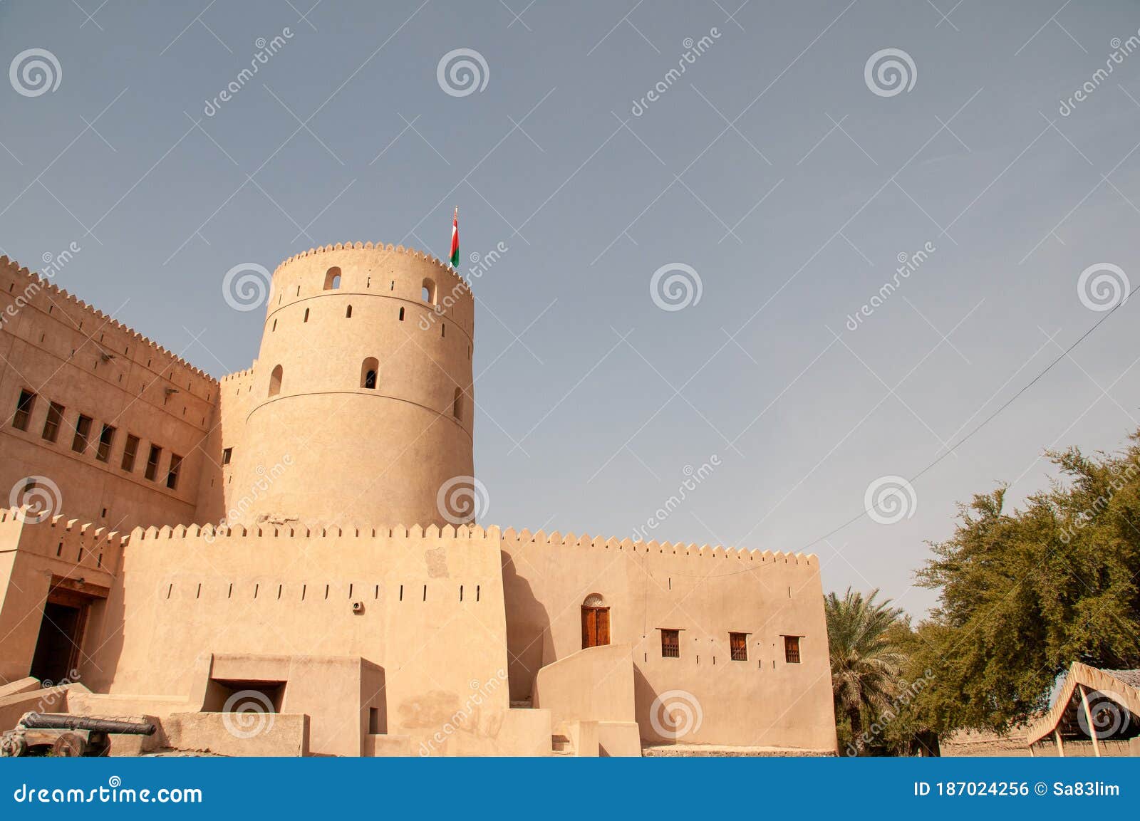 Rustaq fort, castle , Oman stock photo. Image of rustaq - 187024256