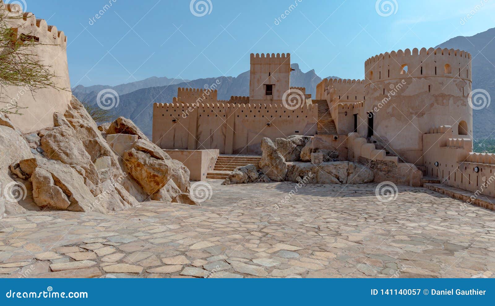 Rustaq Fort, Oman stock image. Image of heritage, ochre - 141140057