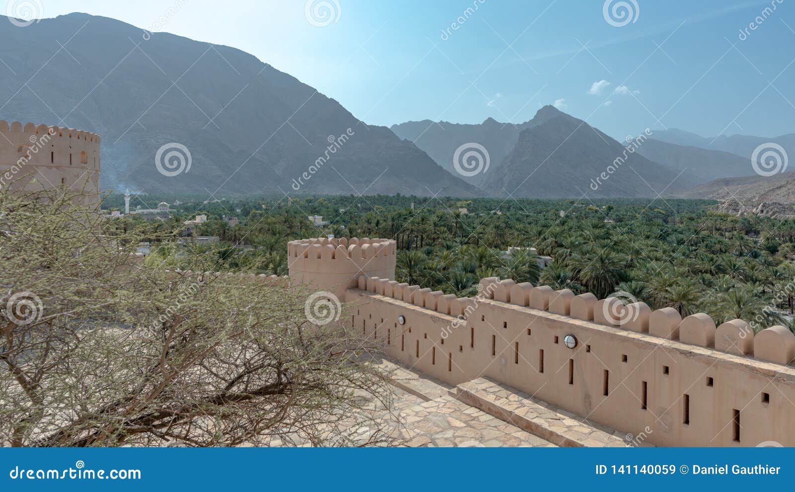 Rustaq Fort, Oman stock image. Image of panorama, fort - 141140059
