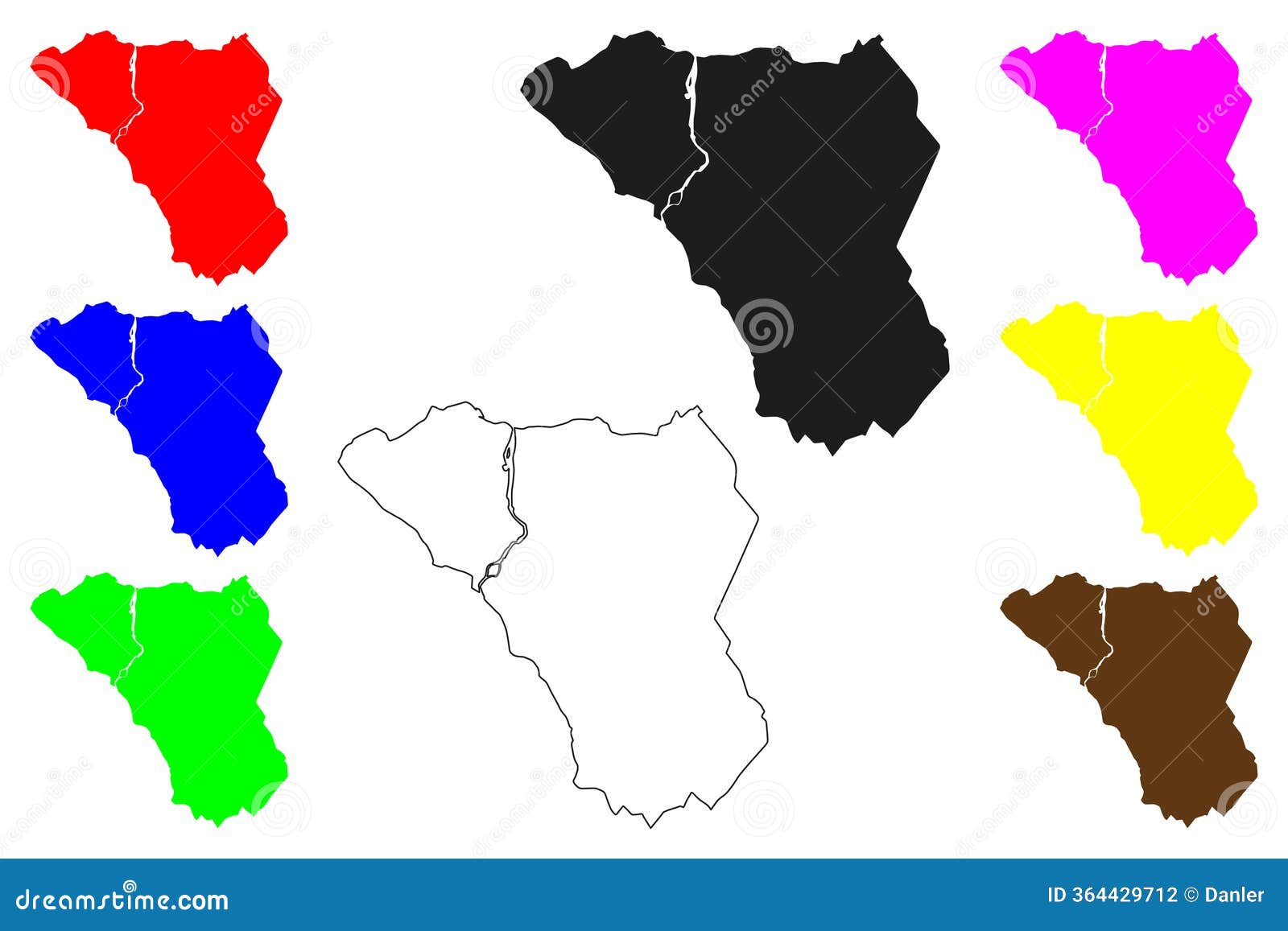 Rustavi City Republic Of Georgia Map Vector Illustration, Scribble ...