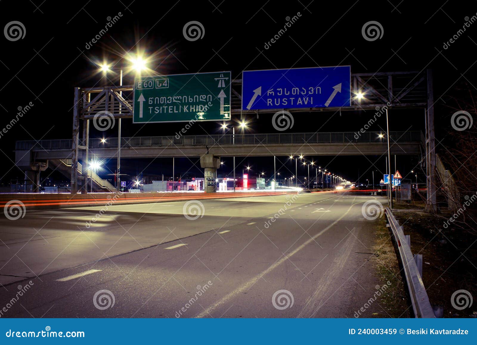 Rustavi, Georgia. February 3, 2022. Rustavi - Tsiteli Khidi Highway ...