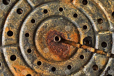 Rusted stock photo. Image of corroded, round, plate, metal - 5968354