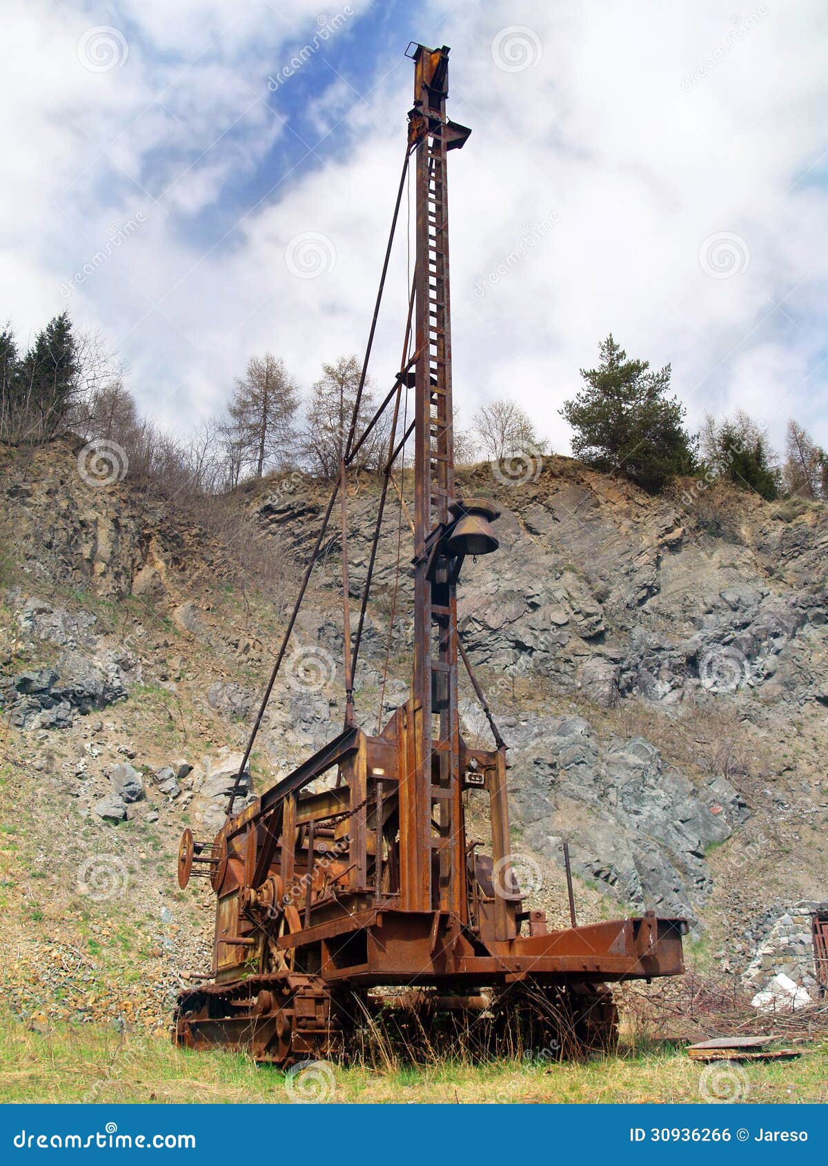 Rusted Abandoned Mining Machine Stock Photo - Image of rusted ...