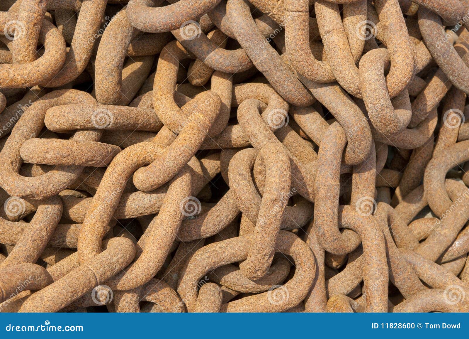 Rusted Anchor Chain On Concrete Block Royalty-Free Stock Photography ...