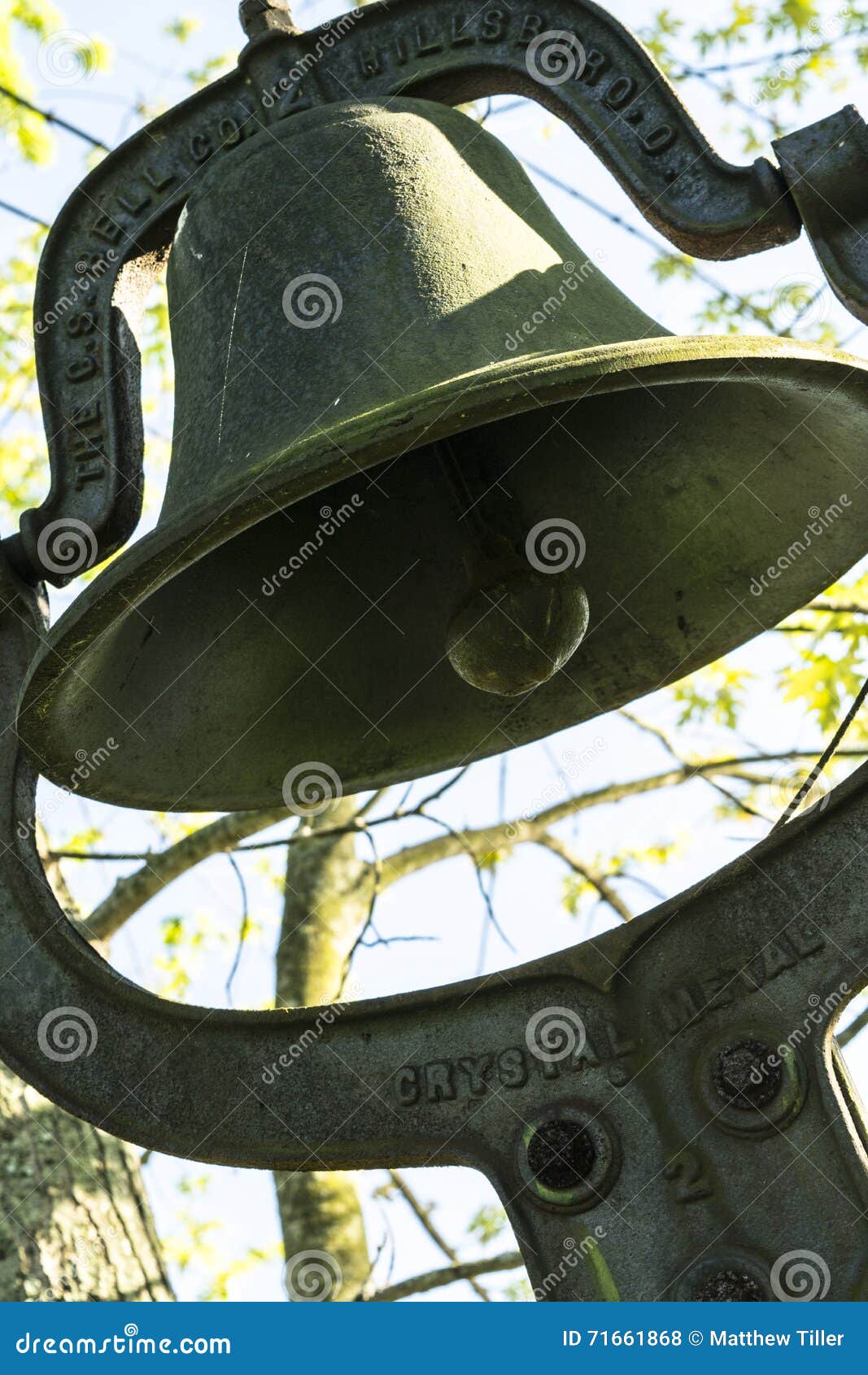 Rusted Bell stock photo. Image of trees, outside, forest - 71661868