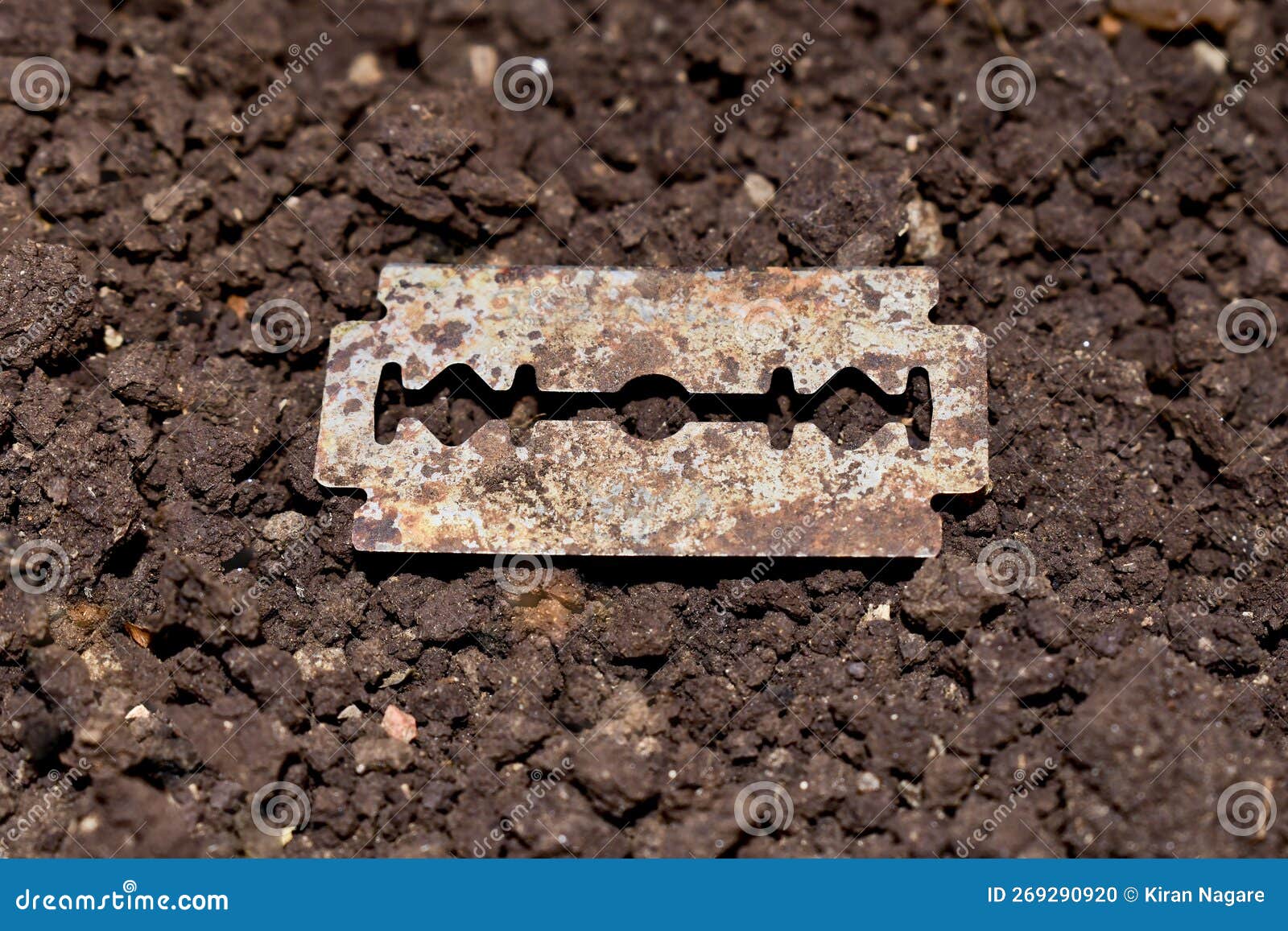 A Rusted Blade Lying in the Soil Stock Photo - Image of sheffield ...