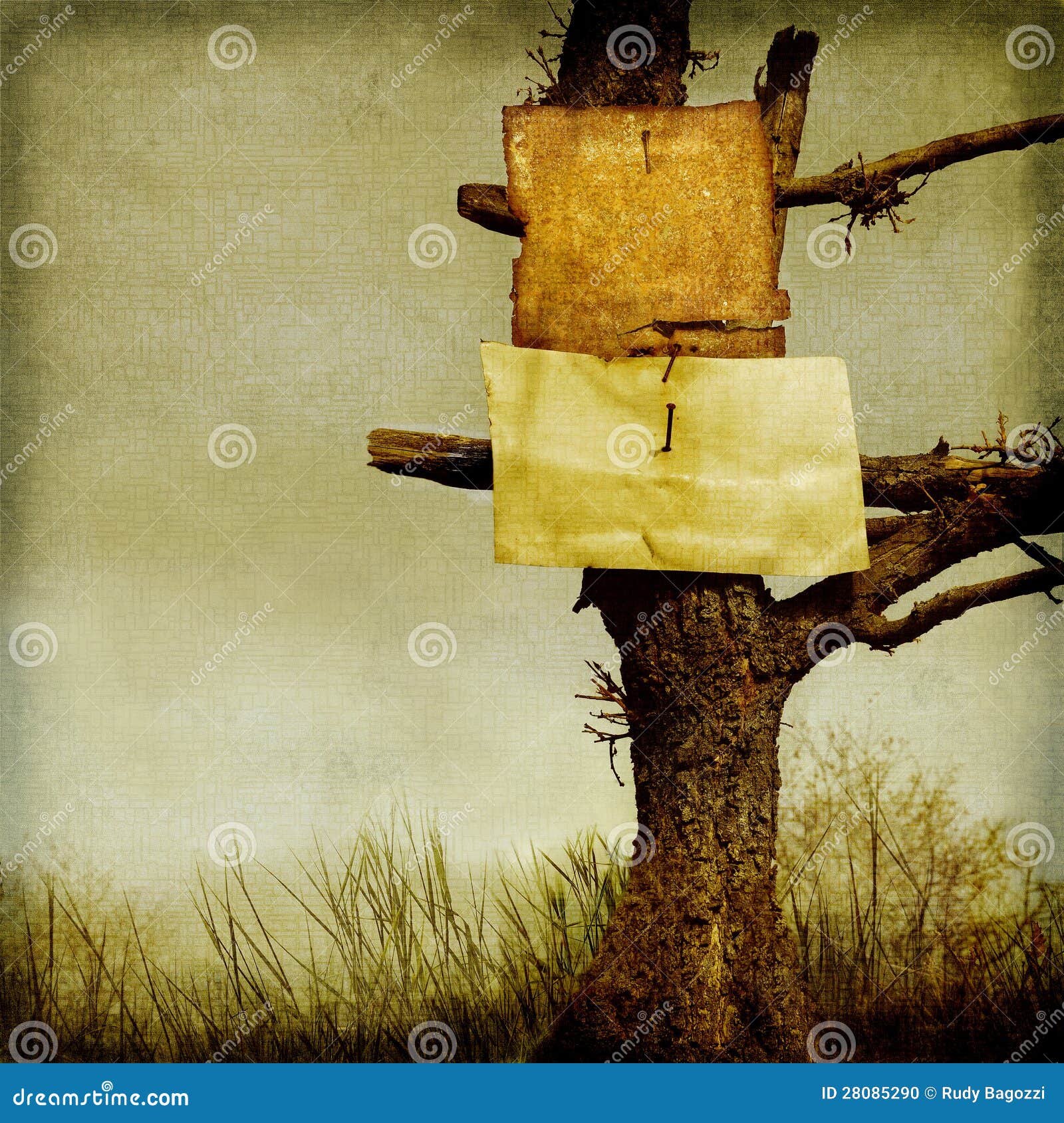 Rusted blank sign stock illustration. Illustration of copy - 28085290