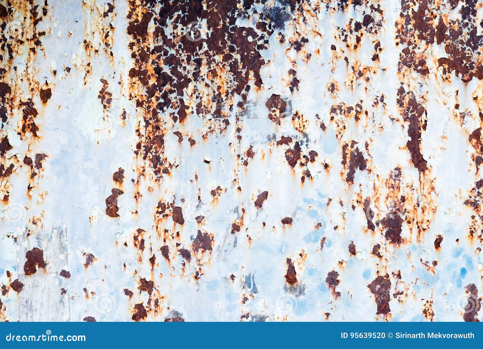 Rusted Blue Painted Metal. Abstract Texture Matal Background. Stock ...
