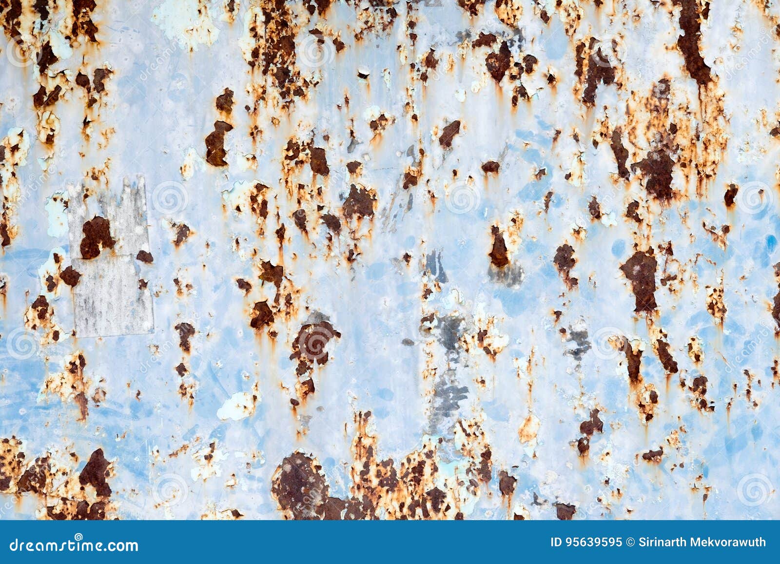 Rusted Blue Painted Metal. Abstract Texture Matal Background. Stock ...