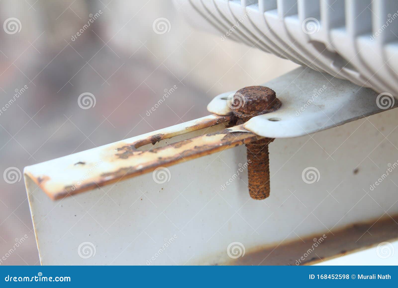 Rusted bolt with nut stock photo. Image of grunge, rusted - 168452598