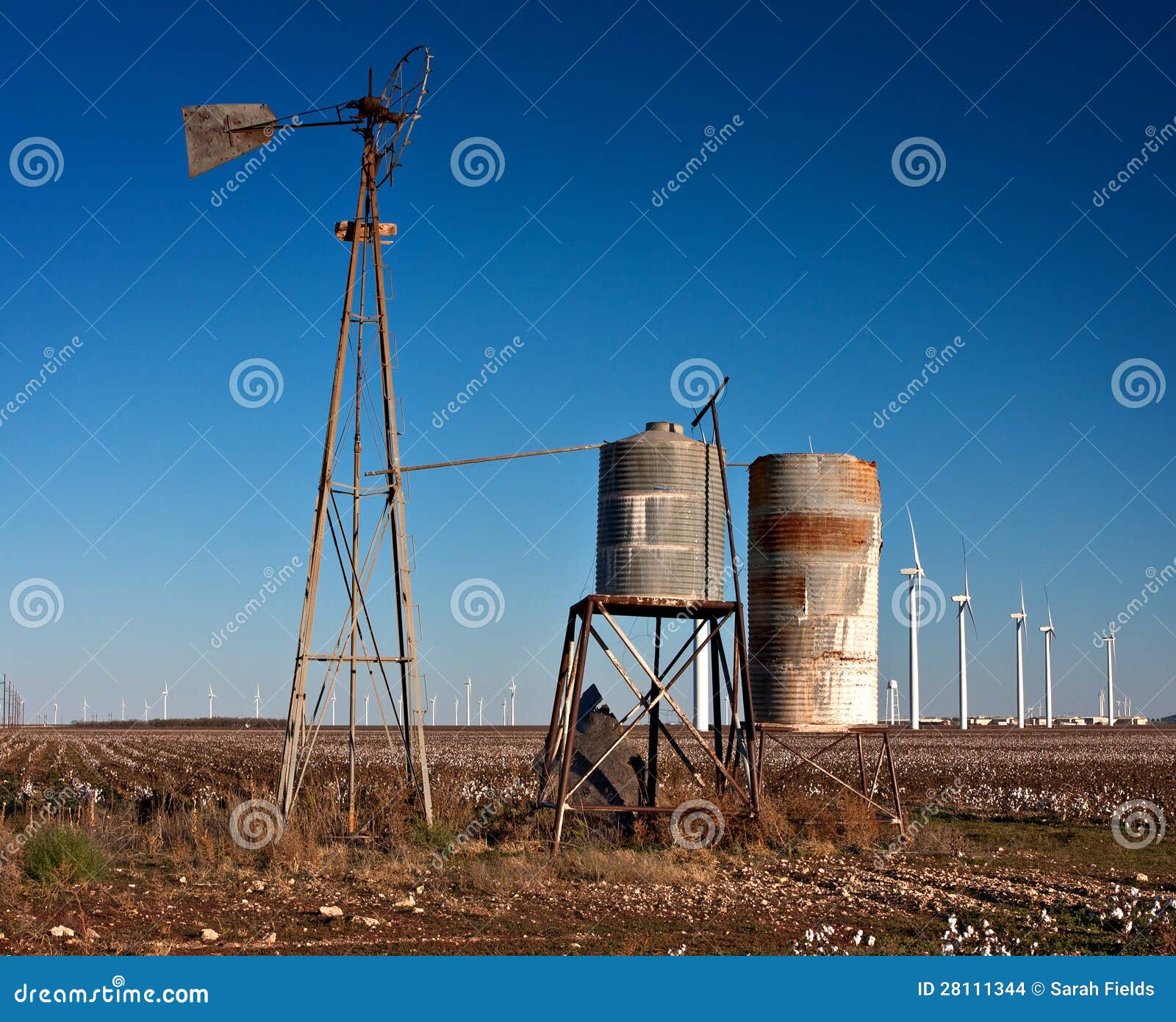 Rusted broken old windmill stock photo. Image of texas - 28111344
