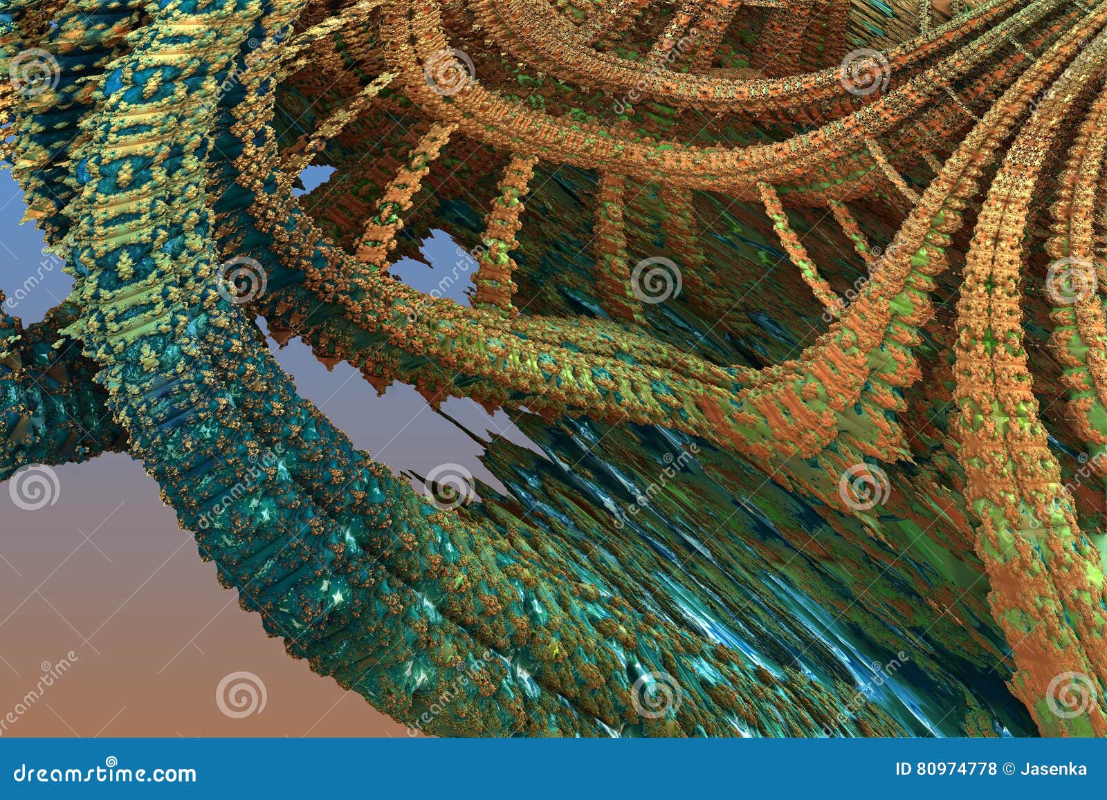 Rusted and broken spiral stock illustration. Illustration of bright ...