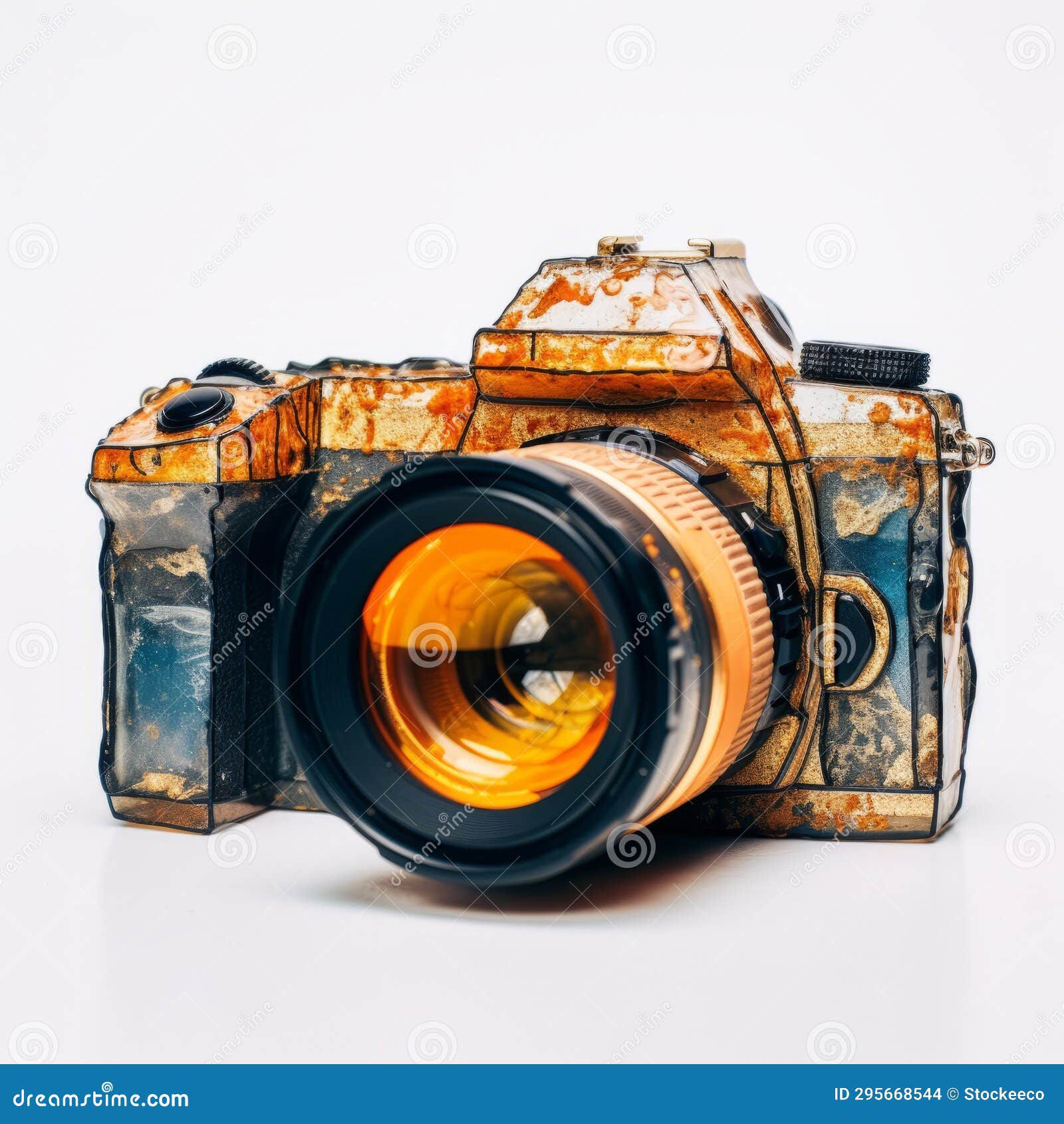 Rusted Camera with Broken Screen - Post-apocalyptic Photography Stock ...